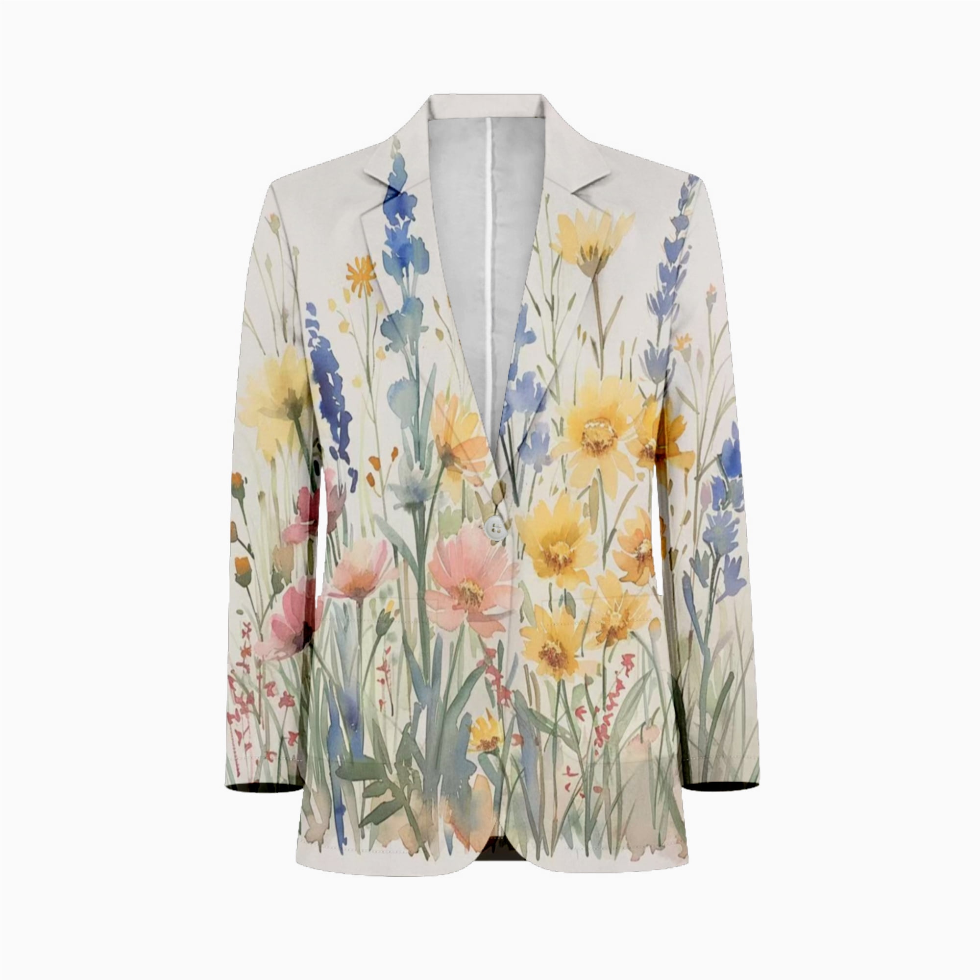 Wildflowers Floral Mens Suits Shawl Collar Slim Fit Suit Mens Groom ...