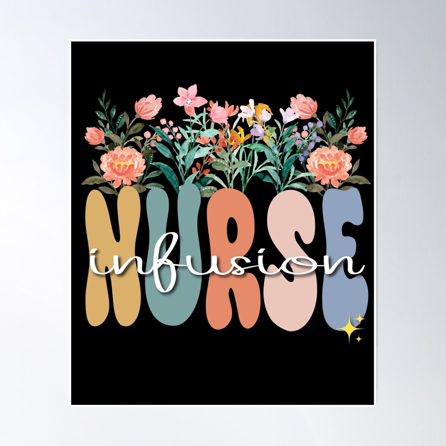 Wildflowers Infusion Nurse Medical Infusion Healthcare Worker Therapy ...