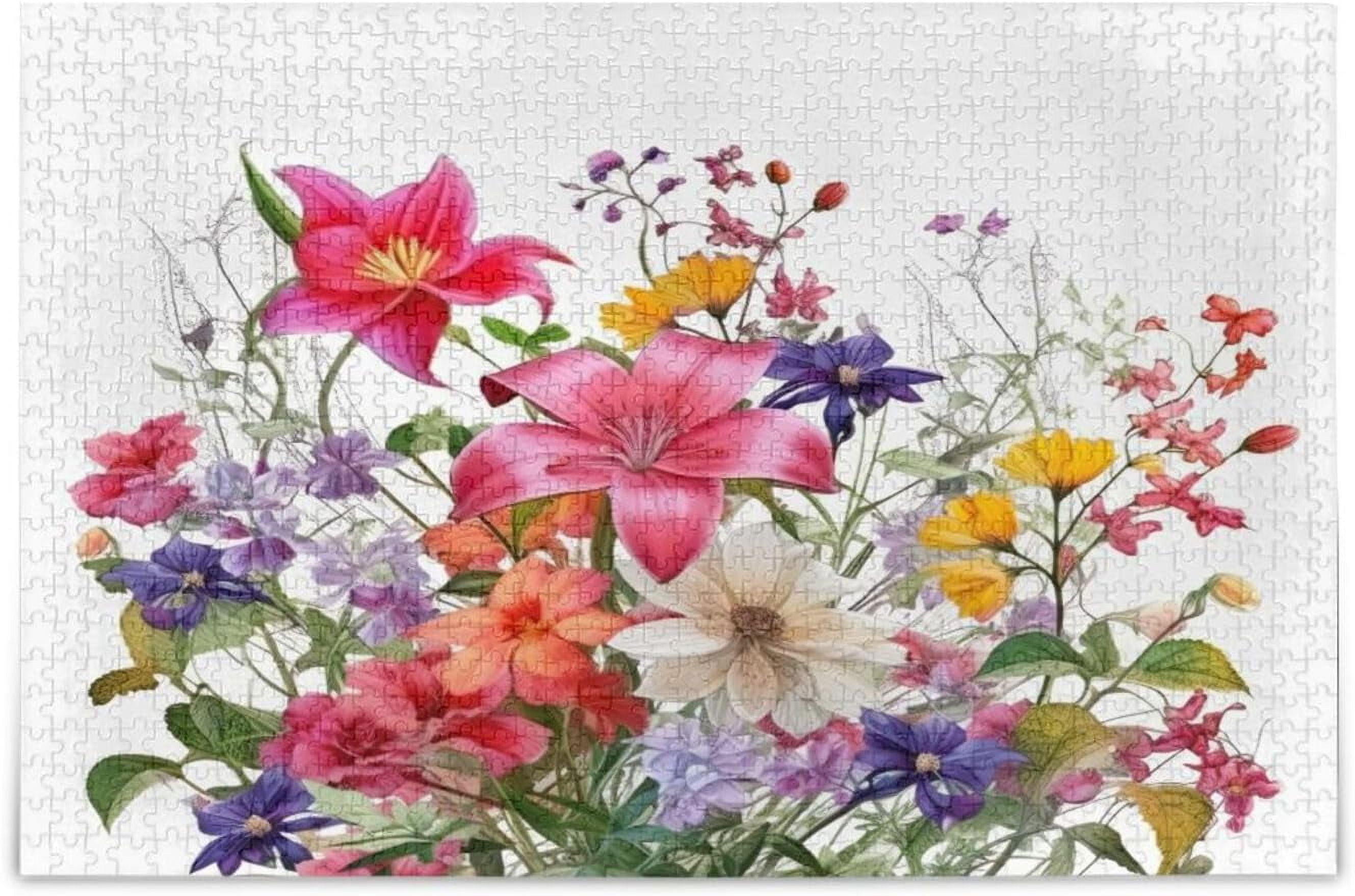 Wildflowers Jigsaw Puzzles 1000 PiecesPuzzles for Adults Family Game ...