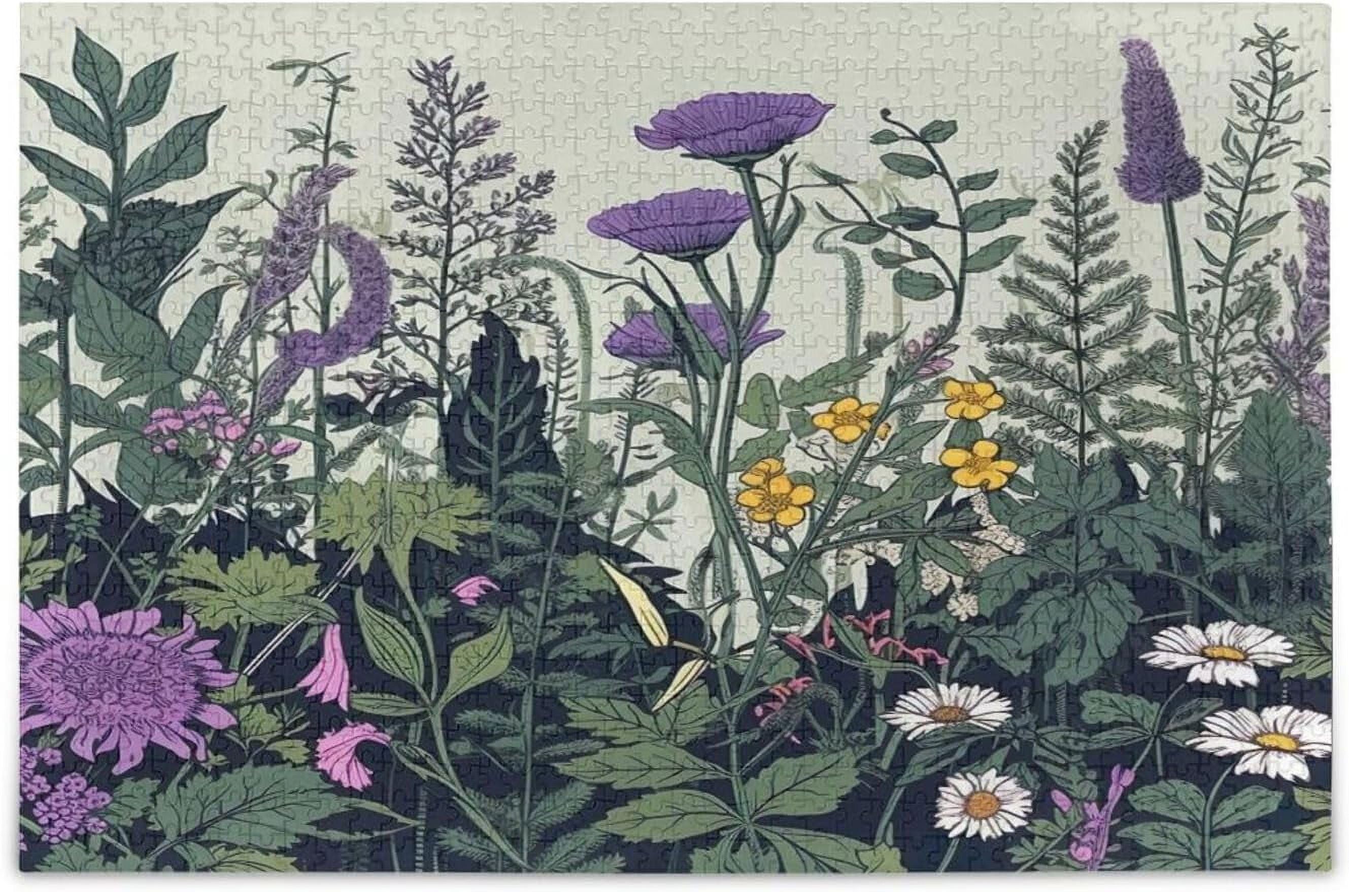 Wildflowers Jigsaw Puzzles 1000 PiecesPuzzles for Adults Family Game ...