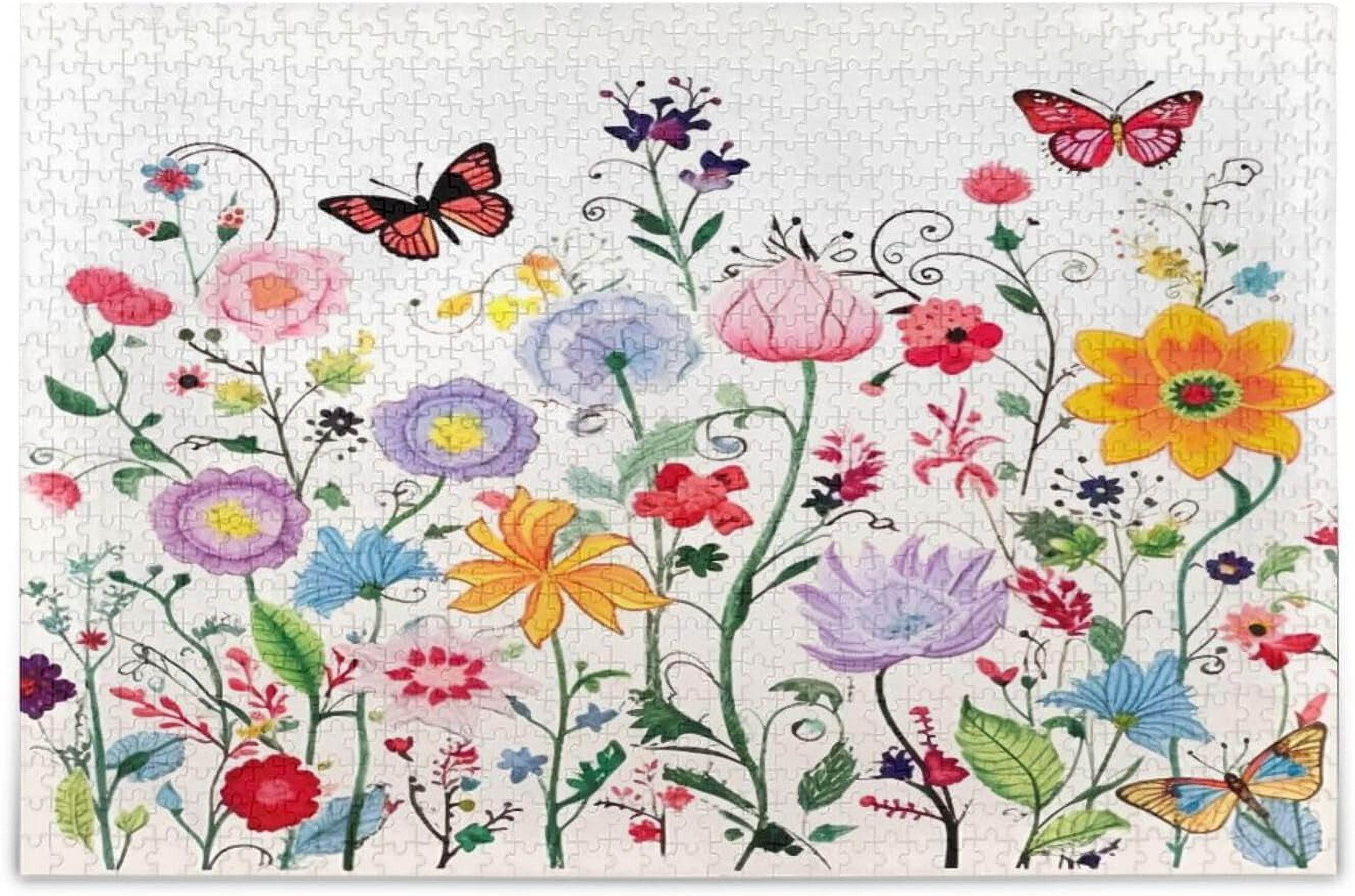 Wildflowers Jigsaw Puzzles 1000 PiecesPuzzles for Adults Family Game ...