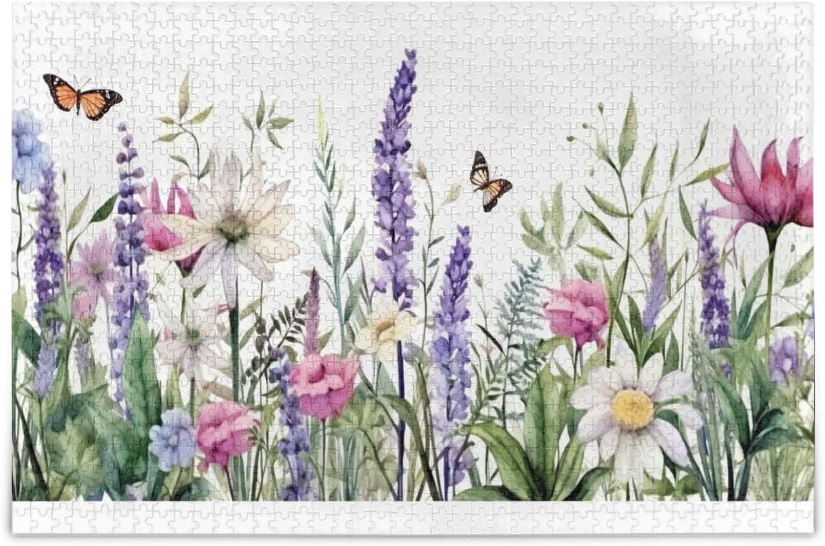 Wildflowers Jigsaw Puzzles for Adults 1000 Pieces, Die-Cut Puzzle ...