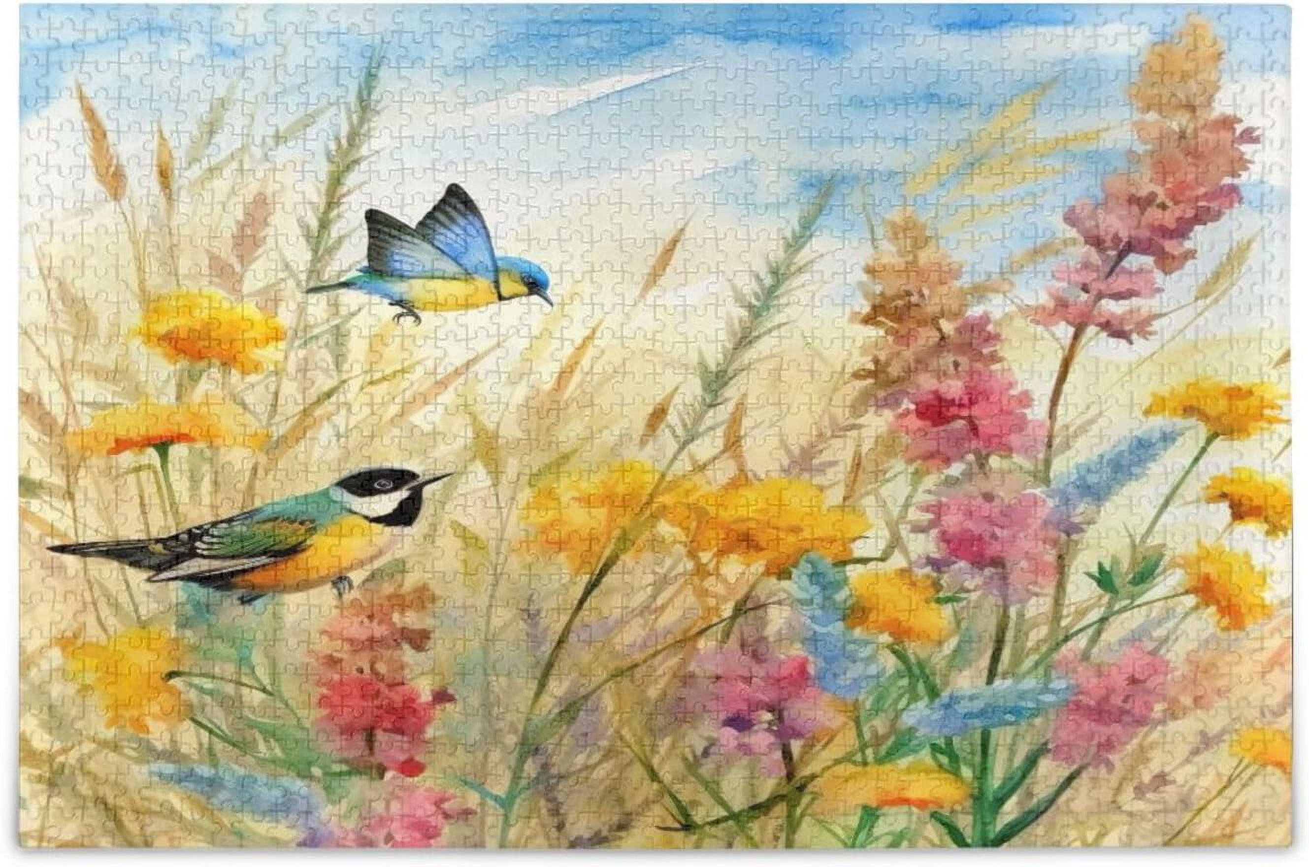 Wildflowers Jigsaw Puzzles for Adults 1000 Pieces, Die-Cut Puzzle ...