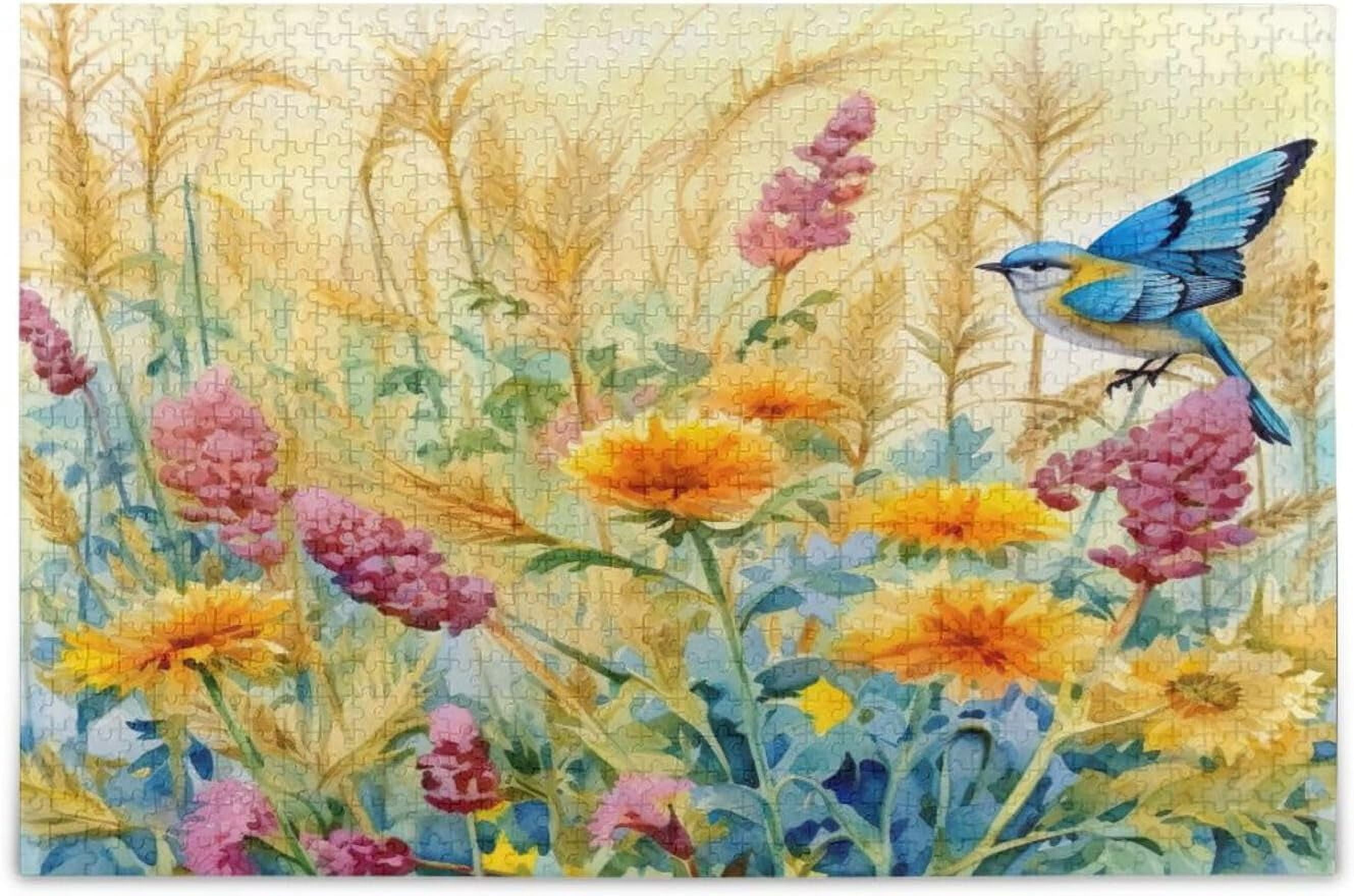 Wildflowers Jigsaw Puzzles for Adults 500 Pieces, Die-Cut Puzzle Pieces ...