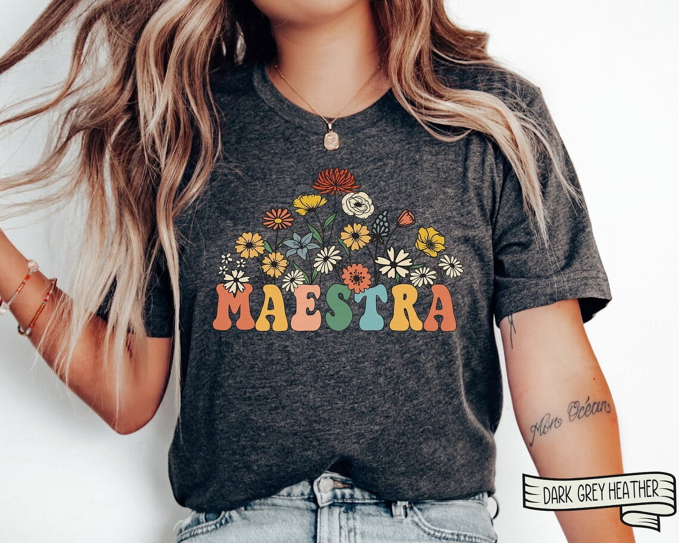 Wildflowers Maestra Shirt, Bilingual Teacher Shirt, Bilingual Squad ...