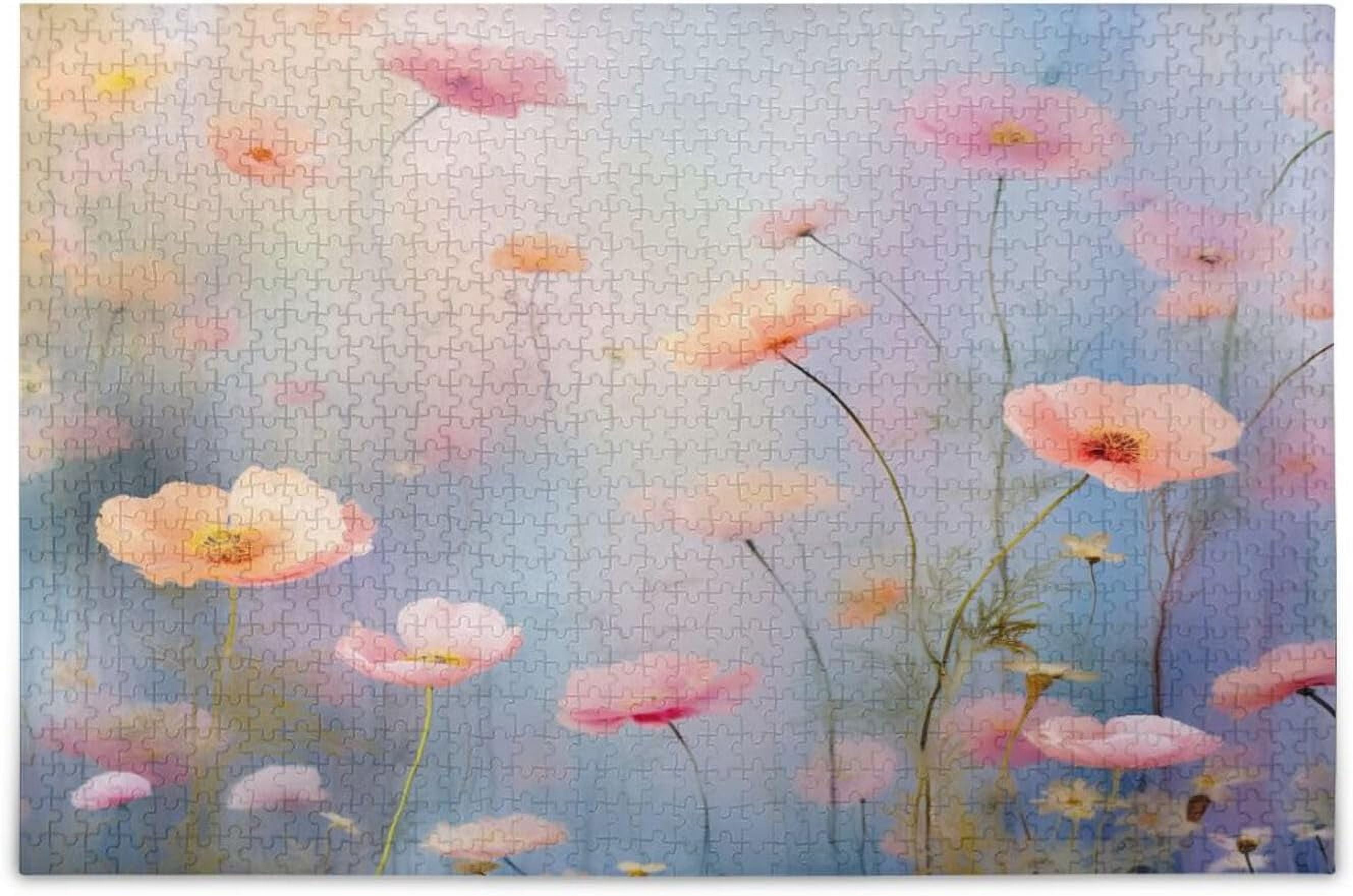 Wildflowers Painting Jigsaw Puzzles 500 PiecesPuzzles for Adults Family ...
