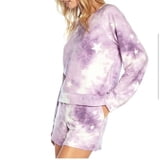 Wildfox Women's Relaxed Fit Super-Soft Sweatshirt & Short Lounge Set ...