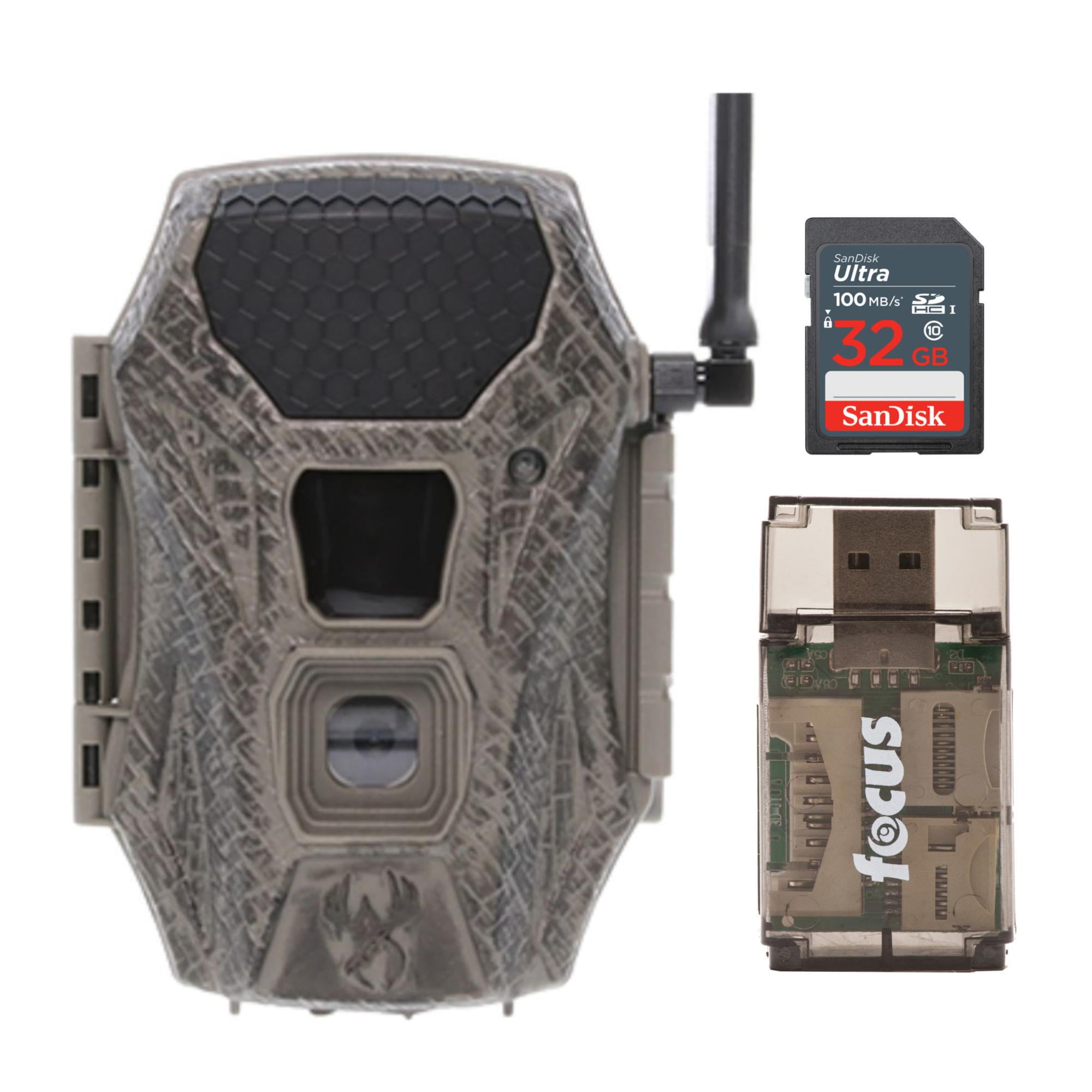 Wildgame Innovations Terra Cell 16MP Cellular Trail Camera Bundle with 32GB Ultra SDHC UHS-I ...