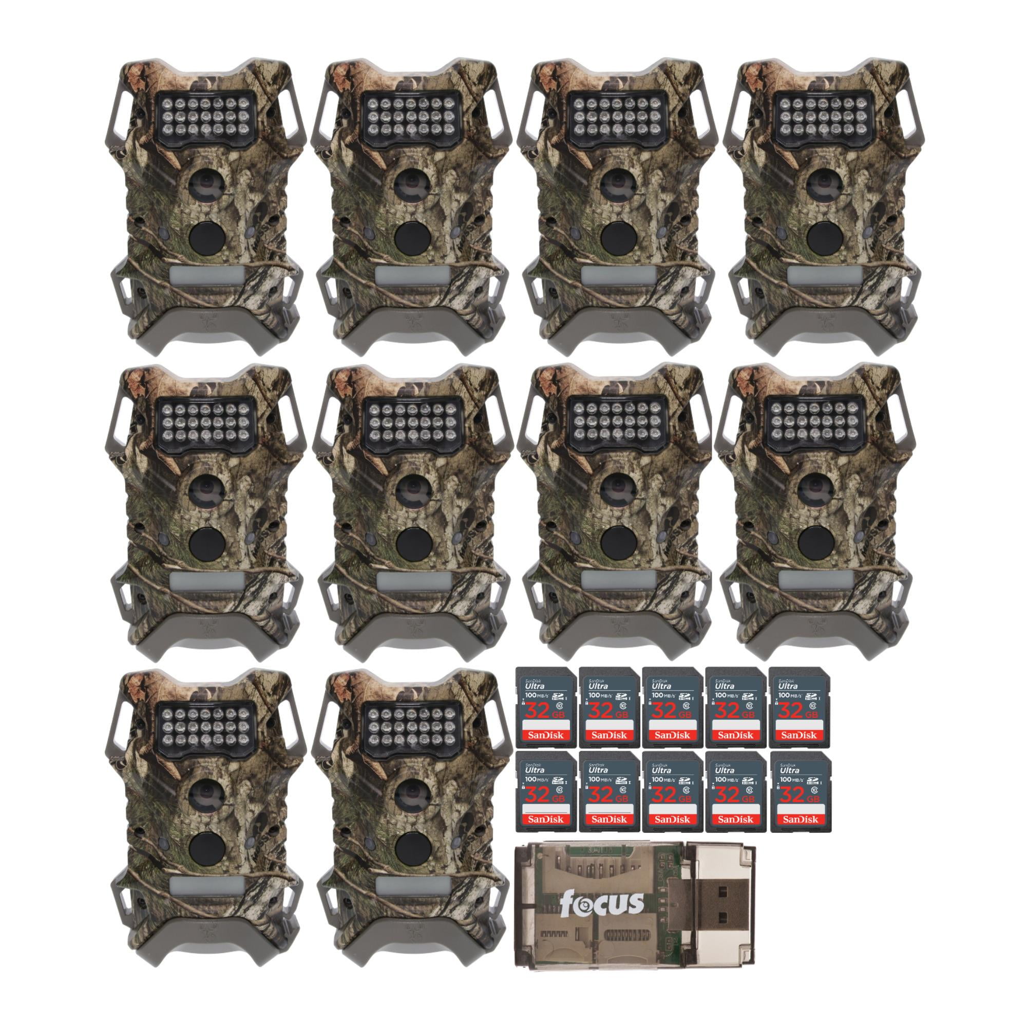 Wildgame Innovations Terra Extreme 14MP IR Hunting Trail Camera Outdoor Bundle (10-Pack ...