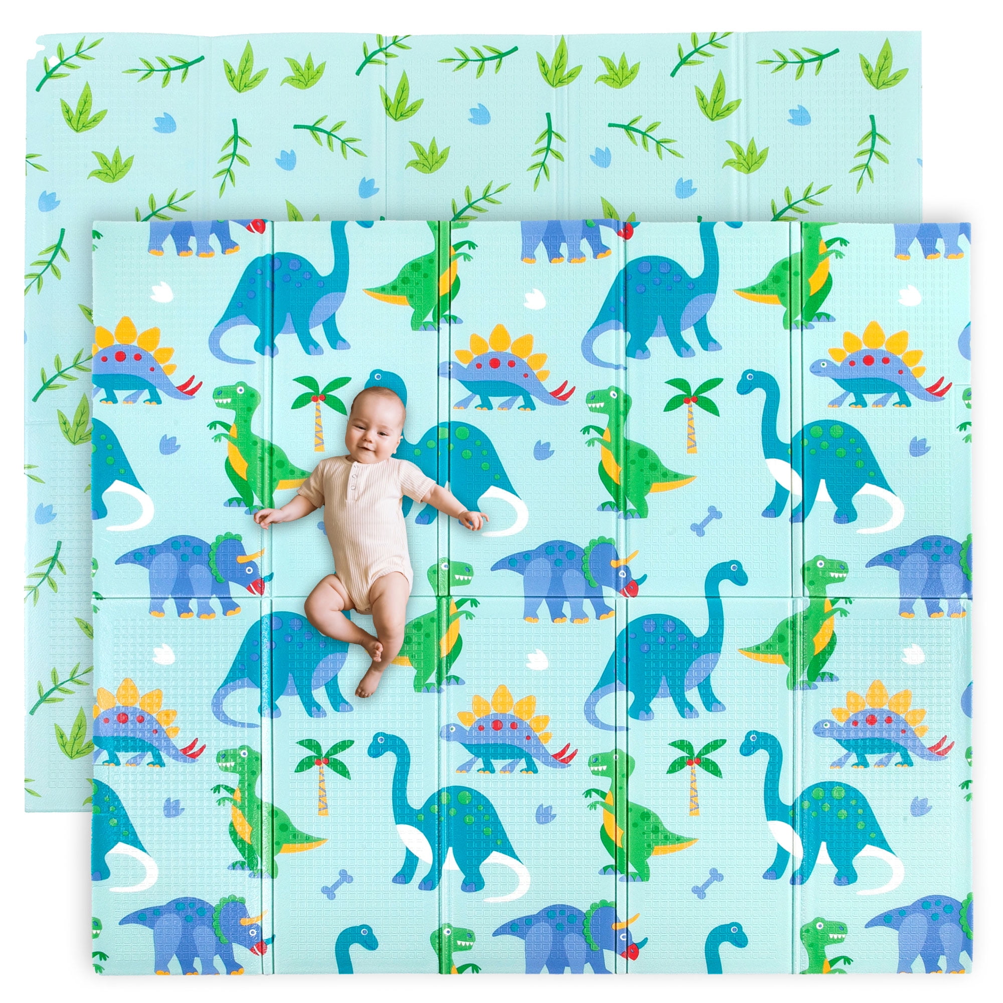 Wildkin Baby Play Mat - Large Folding Foam Play Mat for Infants, Babies ...