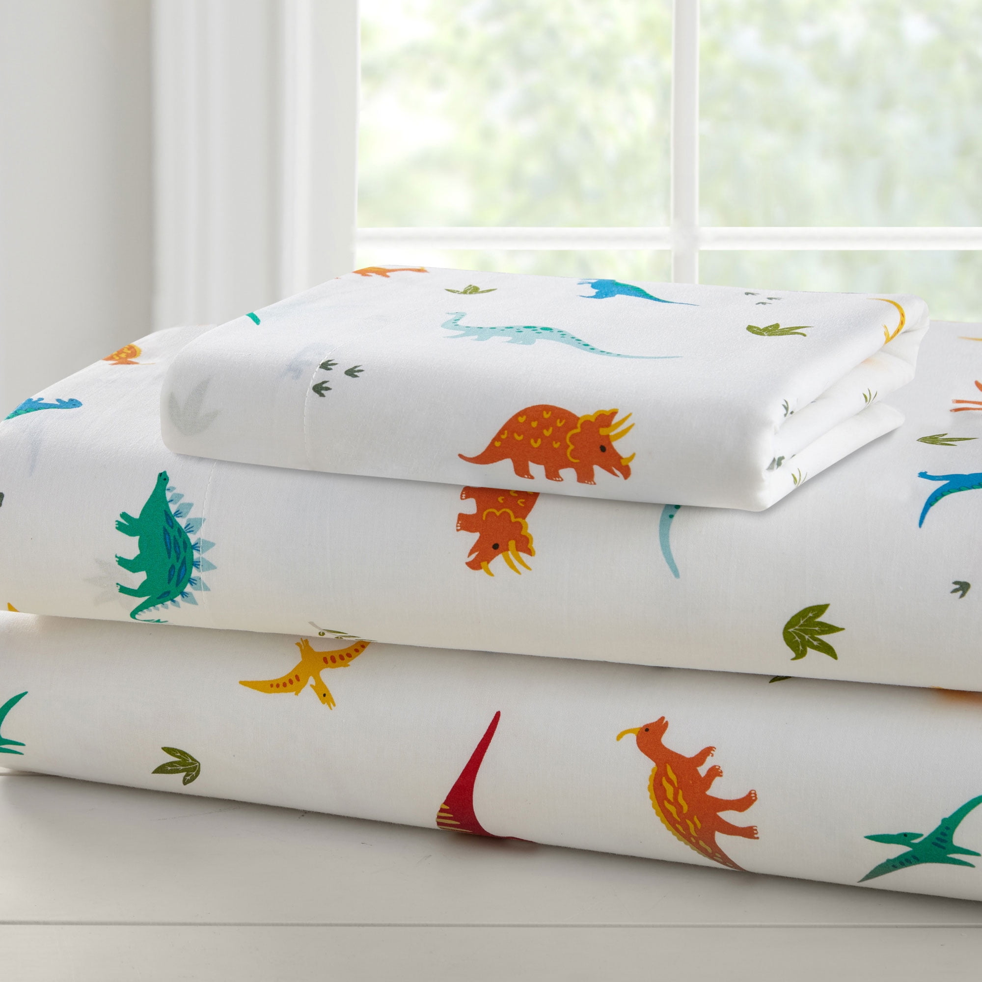 Wildkin Toddler Sheet Set, 100% Cotton, Jurassic Dinosaur Design, Fits ...