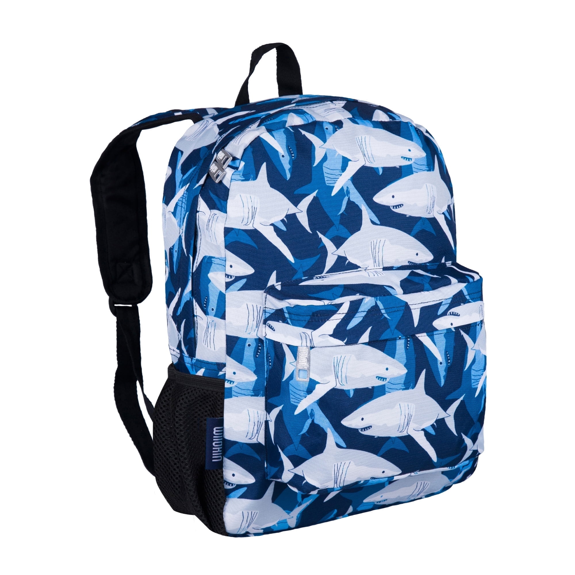 Wildkin, Kids 16 Inch Backpack for Boys and Girls, Sharks Blue ...