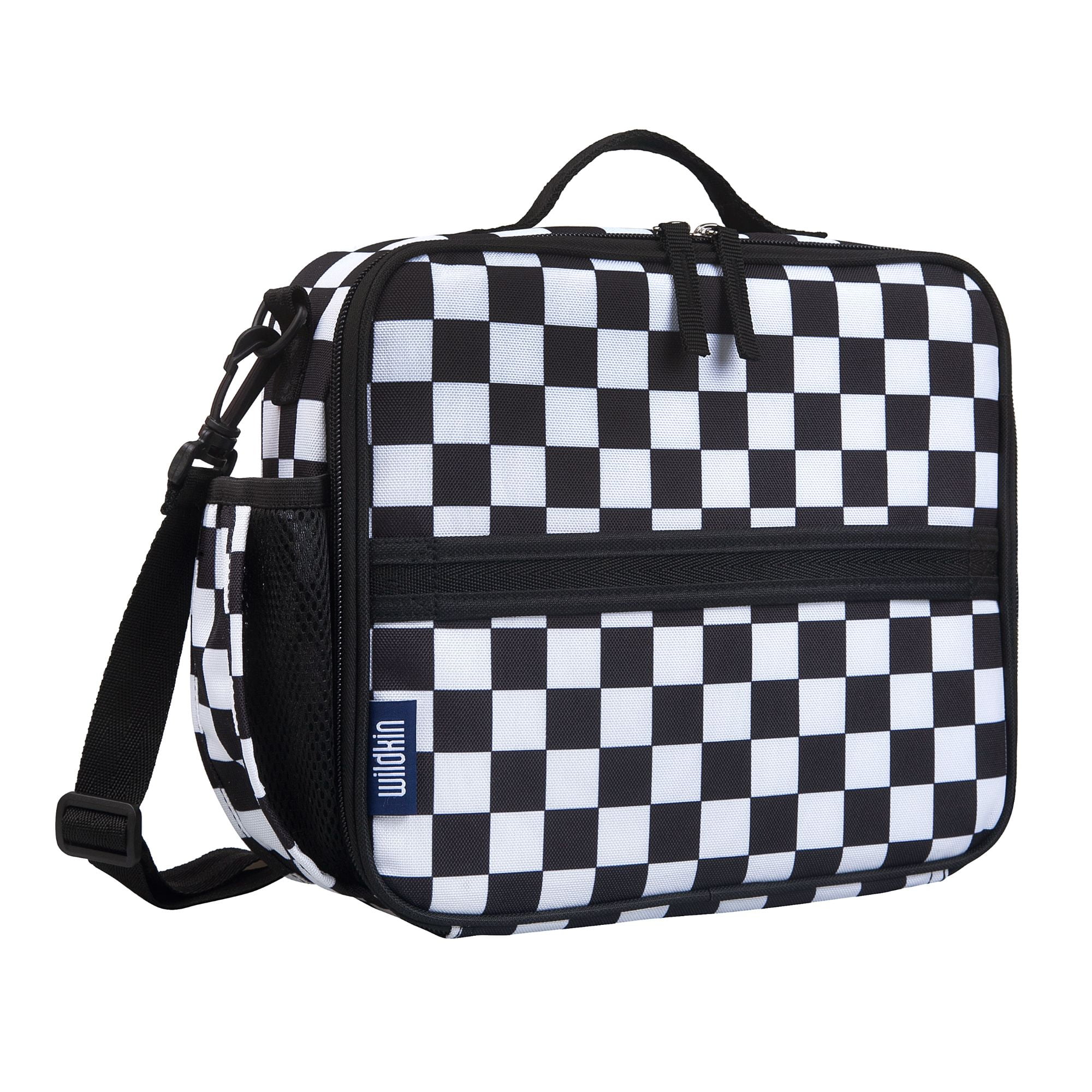 Wildkin Kids Black and White Checkered Eco Lunch Box - Walmart.com