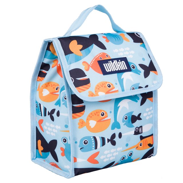Wildkin Kids Insulated Reusable Lunch Bag (Big Fish Blue) - Walmart.com
