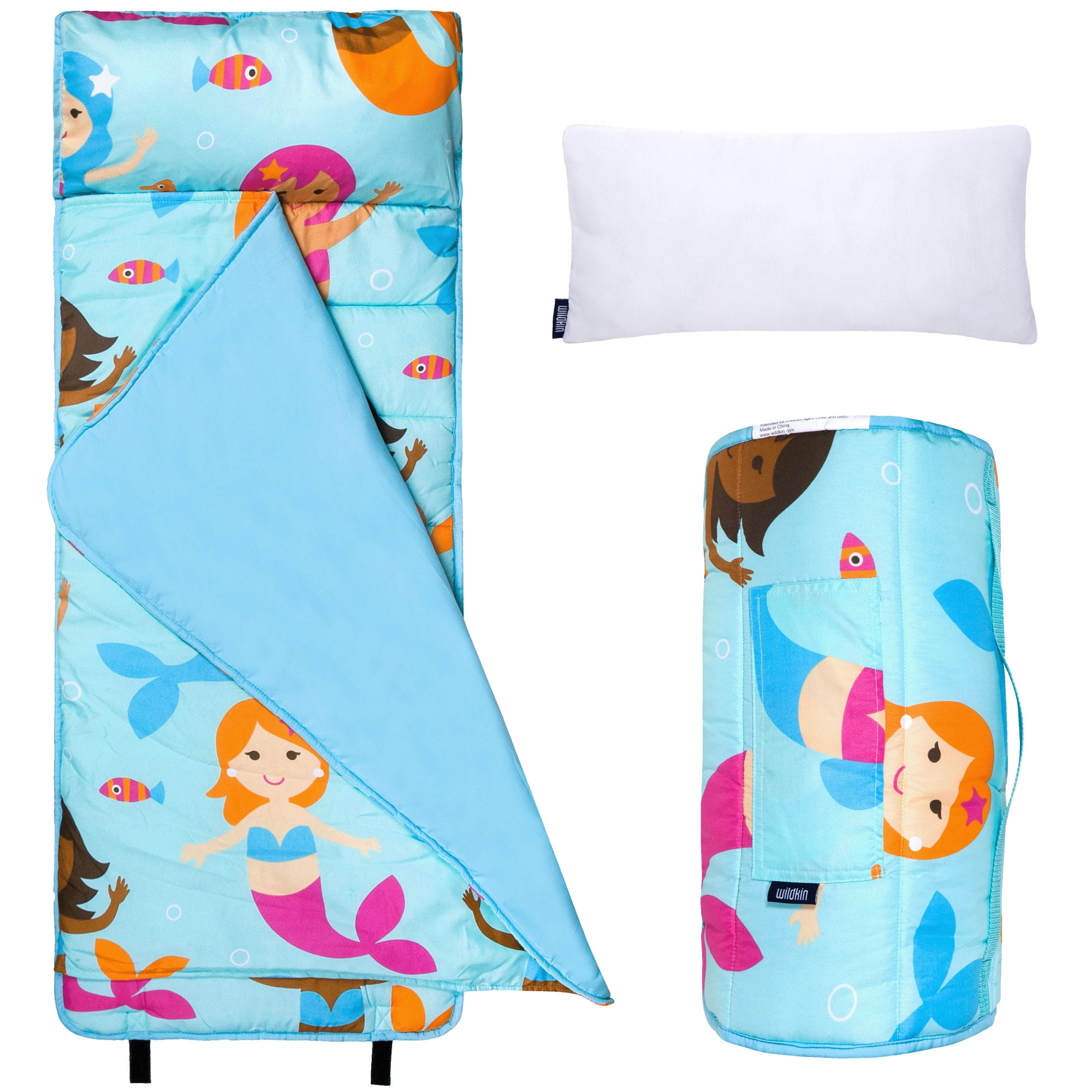Wildkin Kids Microfiber Nap Mat, Daycare and Preschool (Mermaids Blue ...