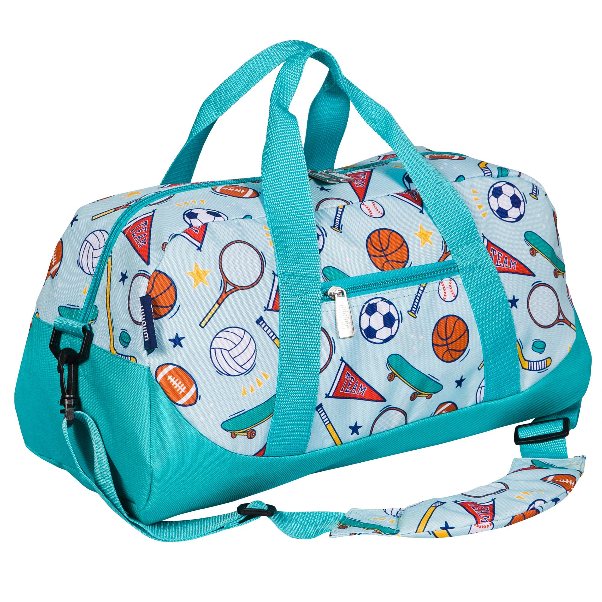 Wildkin Kids Overnighter Duffel Bag for Boys & Girls, Features Two ...