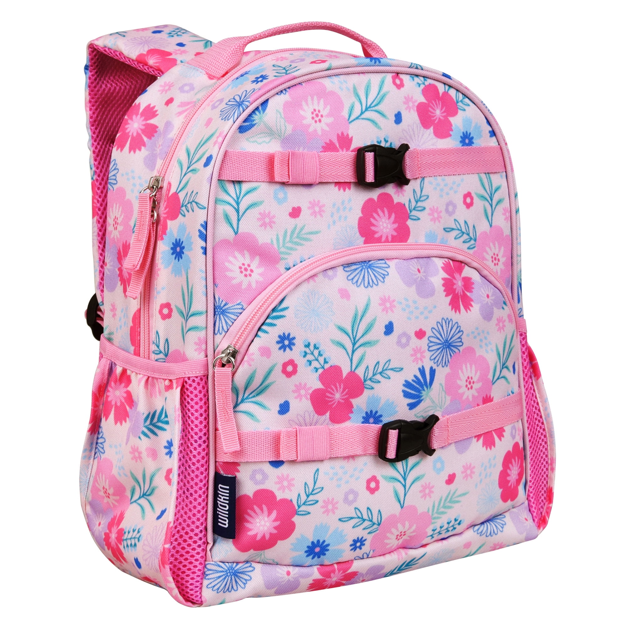 Wildkin Kids Pink Floral ECO rPET Next Gen Backpack - 15 Inch / 12L ...