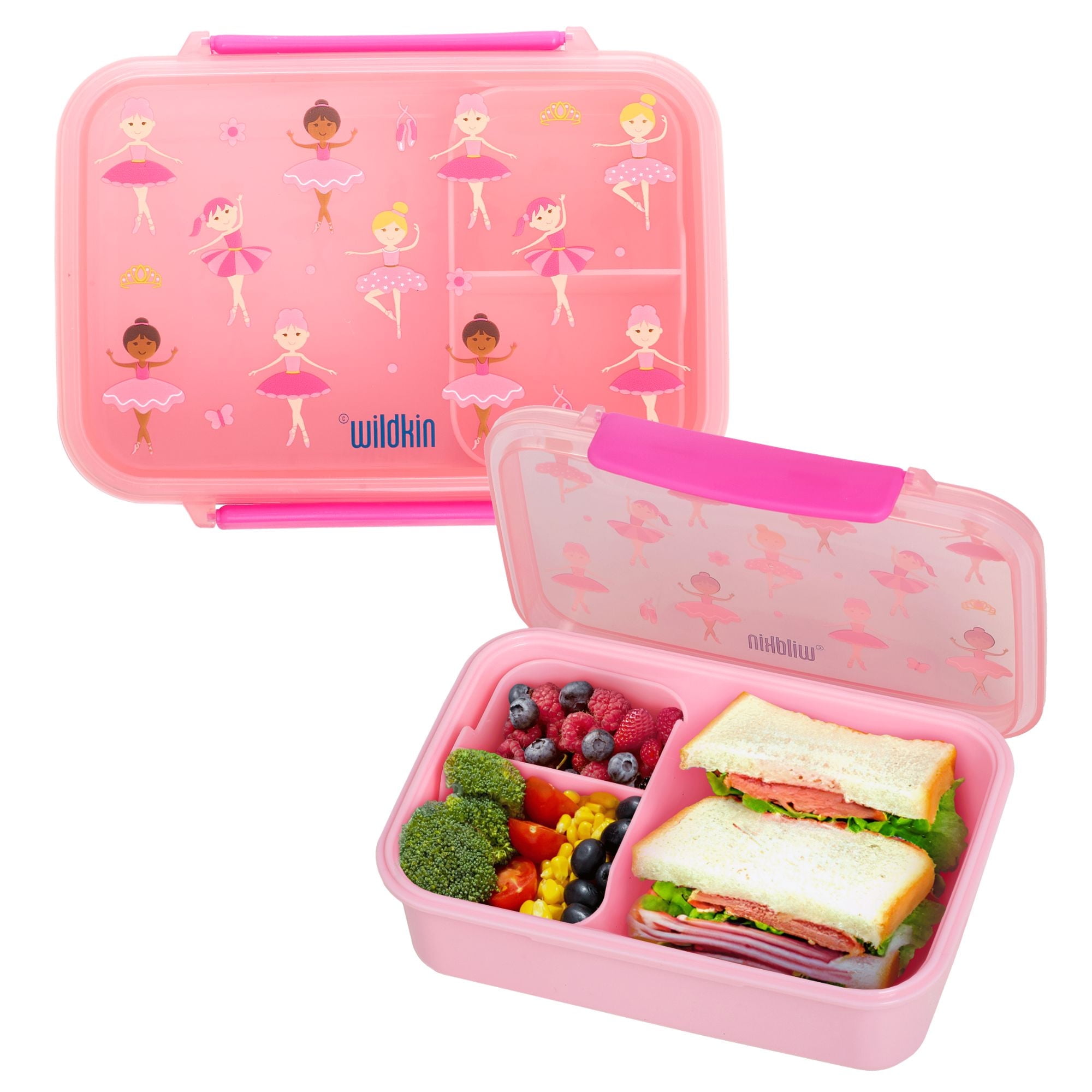 Wildkin Kids Reusable Food Container Bento Box (Ballerina) - Walmart.com