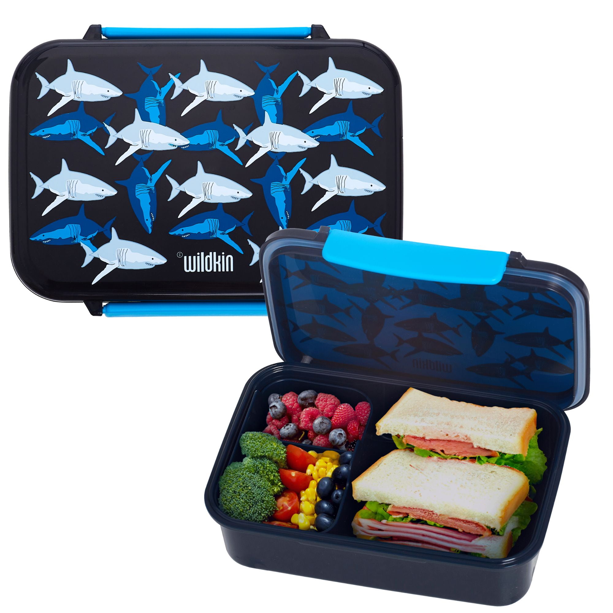 Wildkin Kids Reusable Food Container Bento Box (Sharks) - Walmart.com