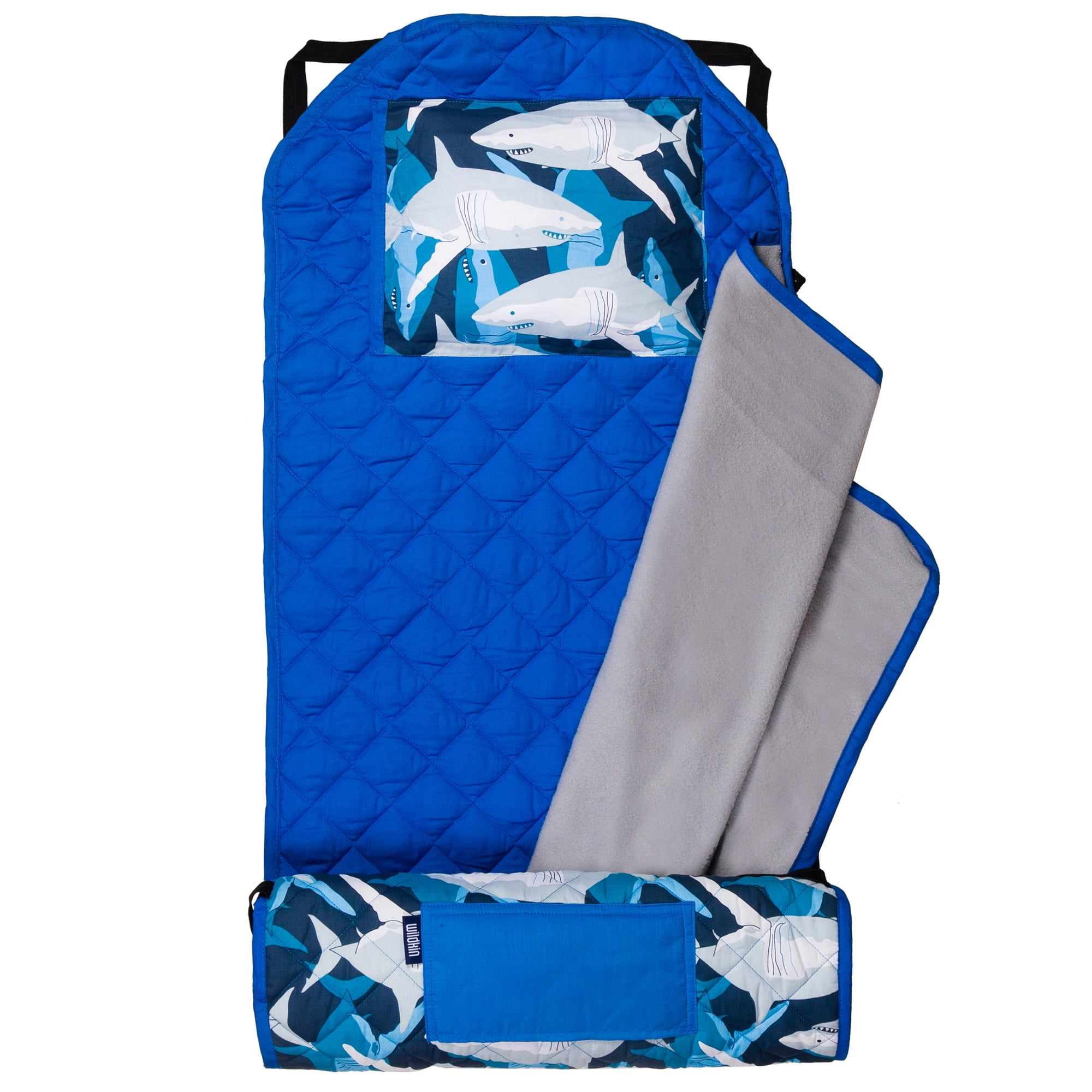 Wildkin Modern Nap Mat with Elastic Corner Straps for Toddler Boys and ...