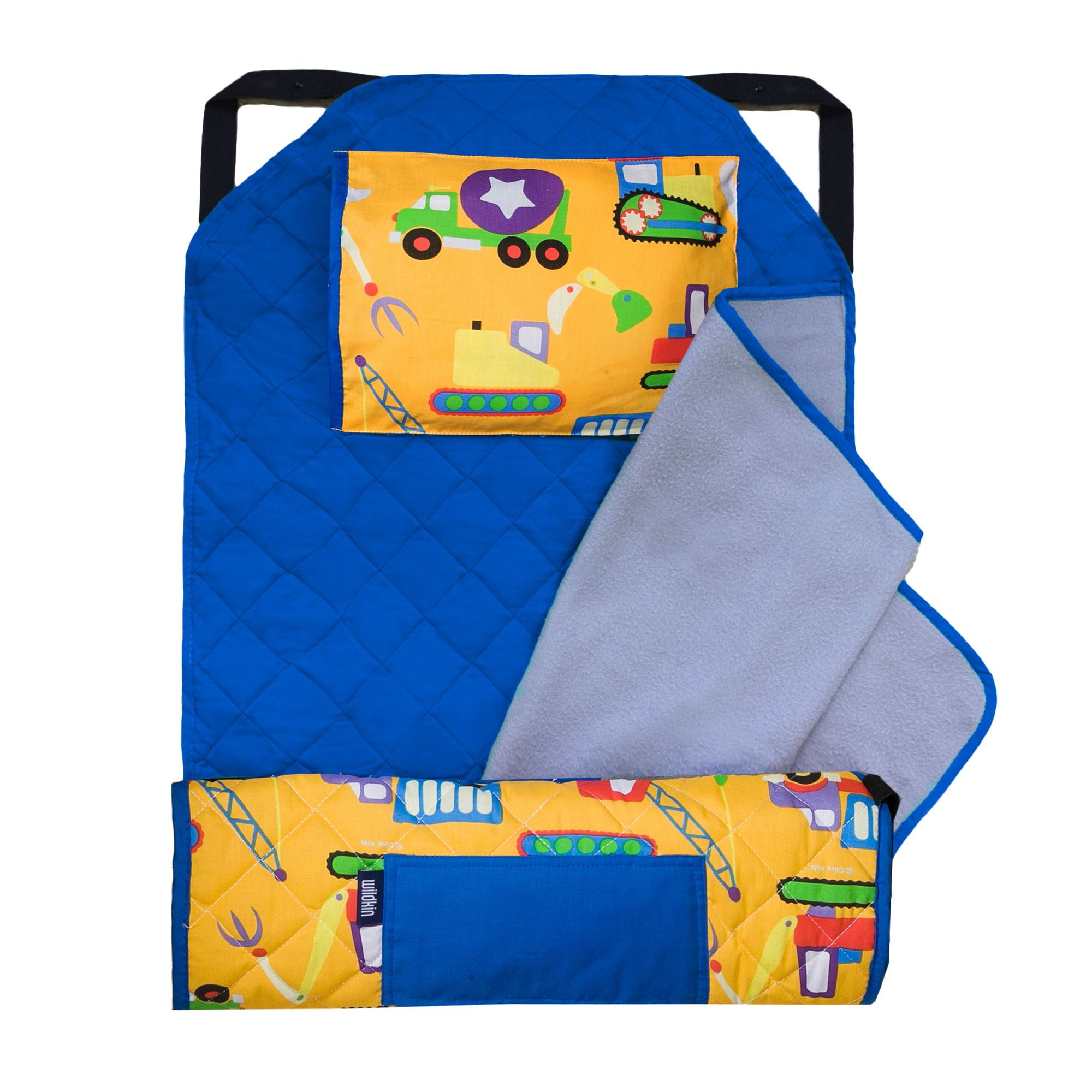 Wildkin Modern Nap Mat with Elastic Corner Straps for Toddler Boys and ...