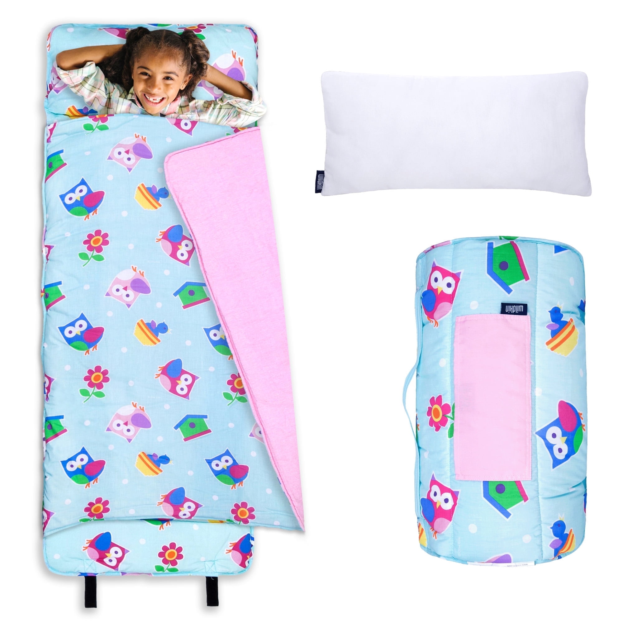 Wildkin Original Nap Mat with Pillow for Boys and Girls, Features Hook ...
