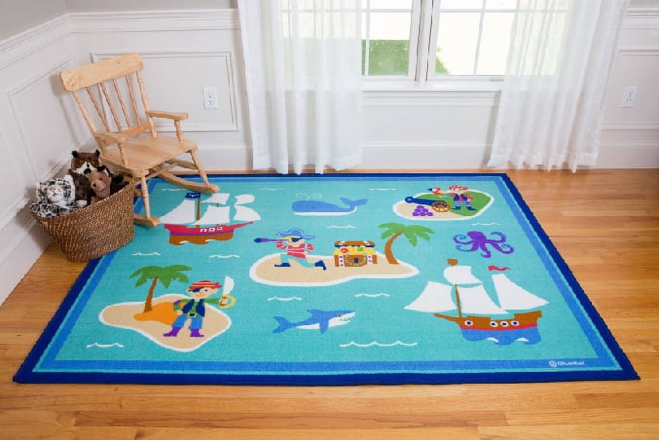 Wildkin Pirates Kids Rug, 3'3" x 4'10" - Walmart.com