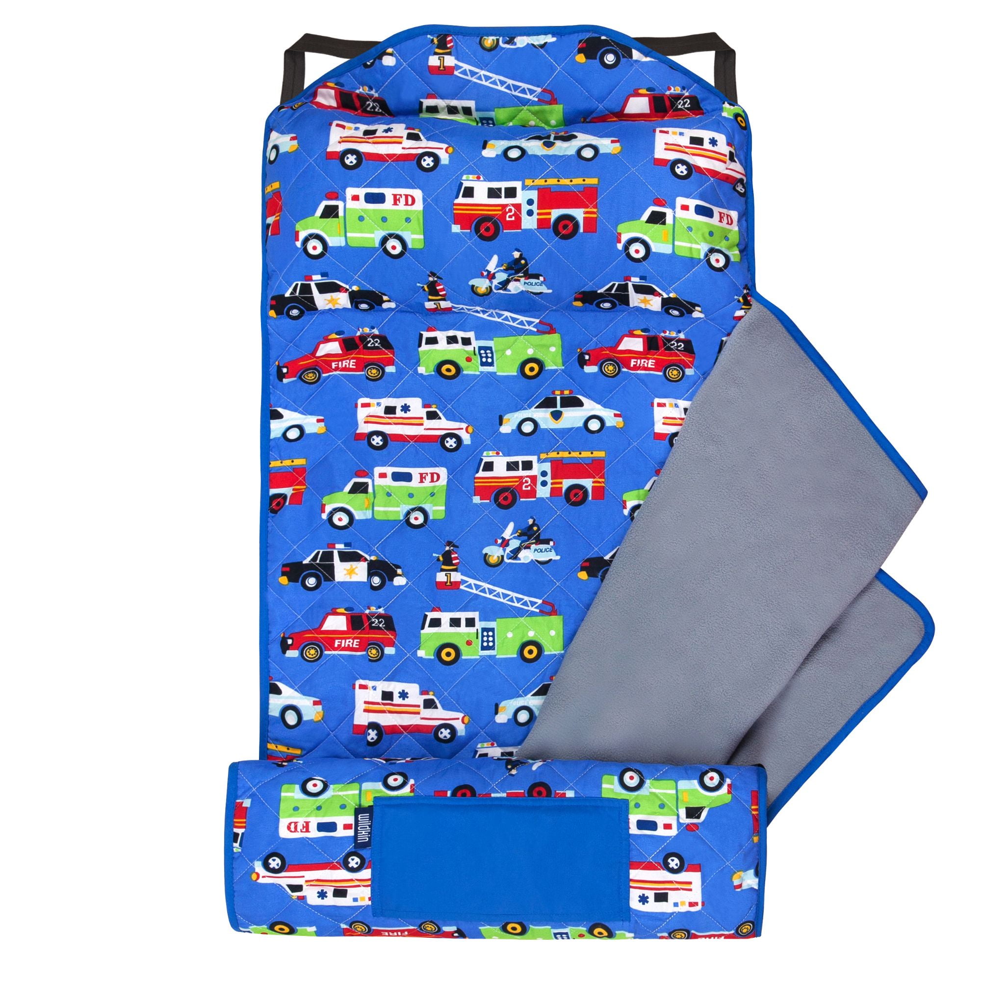 Wildkin Quilted Nap Mat with Elastic Corner Straps for Boys and Girls ...