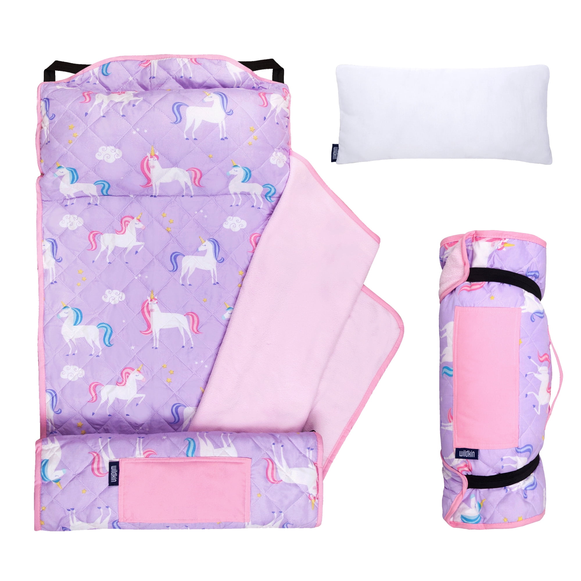 Wildkin Quilted Nap Mat with Elastic Corner Straps for Boys and Girls ...