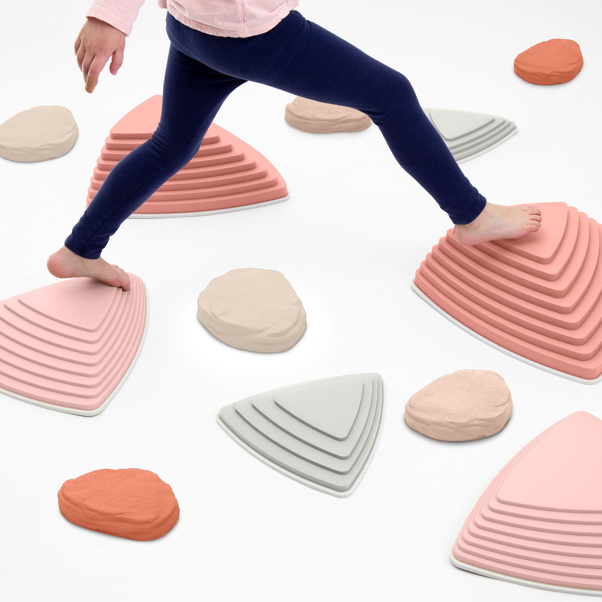 Wildkin Kids Toys - RockSteady Plus Balance Blocks & Preschool Sensory Play Stepping Stones Set ...