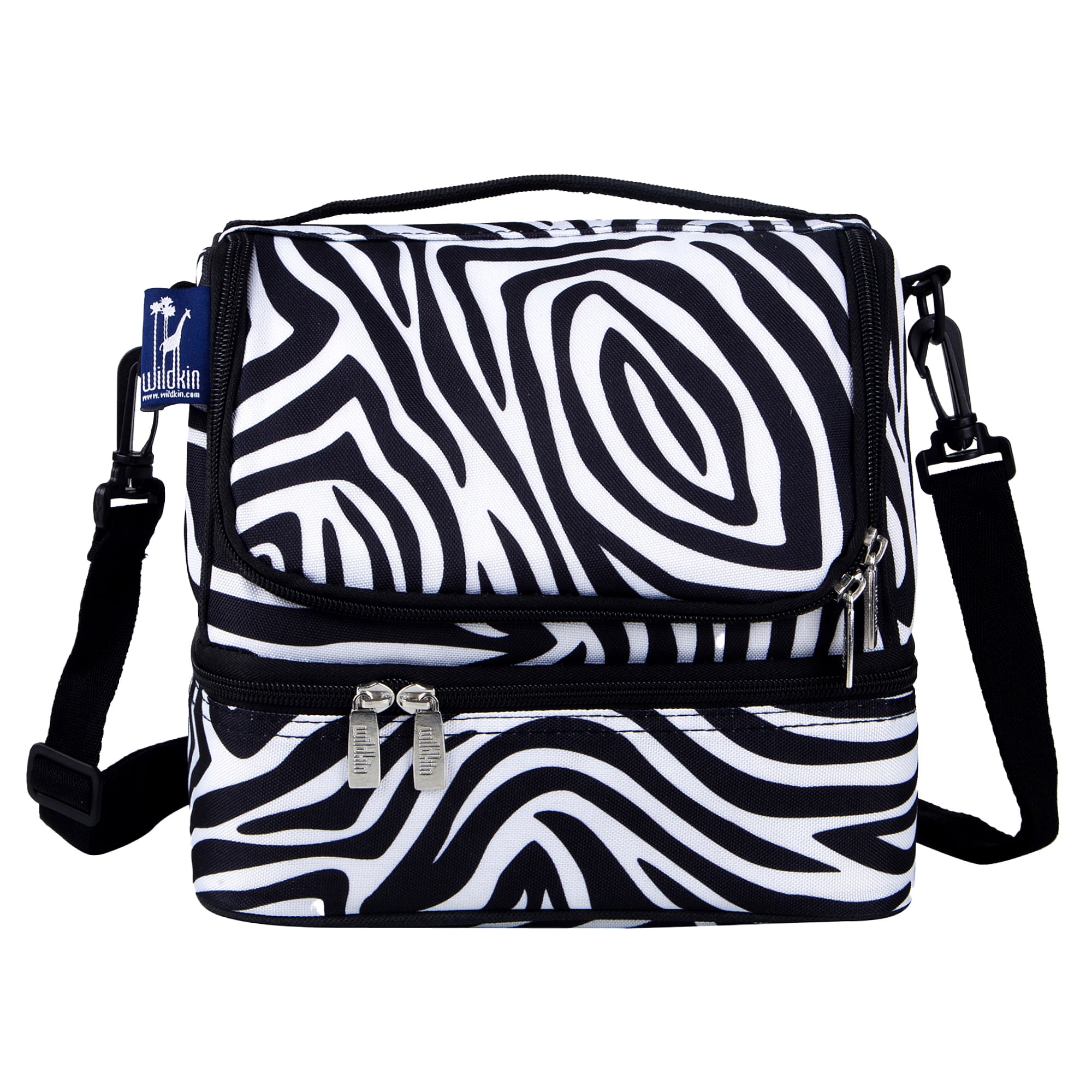 Wildkin Soft-Sided Coolers with Shoulder Strap, Zebra Black White ...