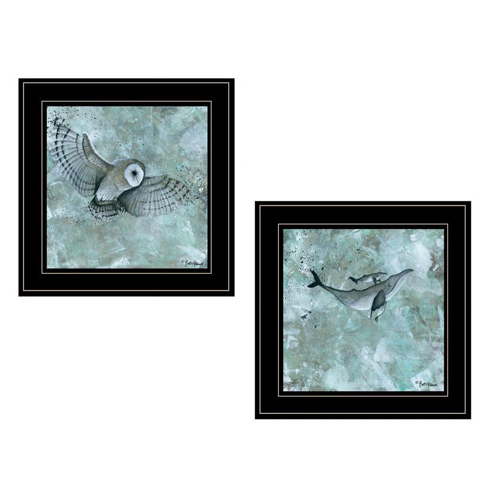 Wildlife 2-Piece Vignette by Britt Hallowell Printed Art Wood Multi ...