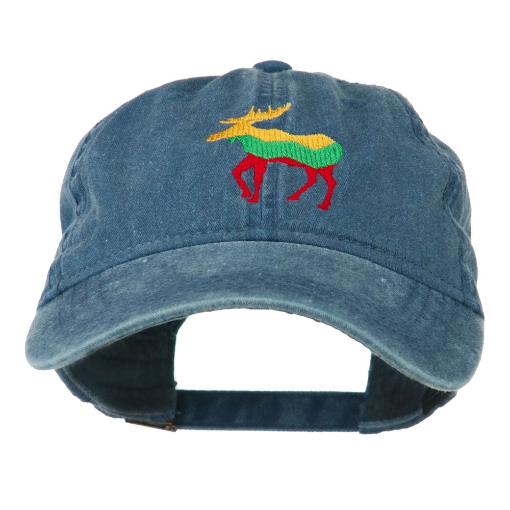 Wildlife Animal Moose Embroidered Cap - Navy OSFM - Walmart.com