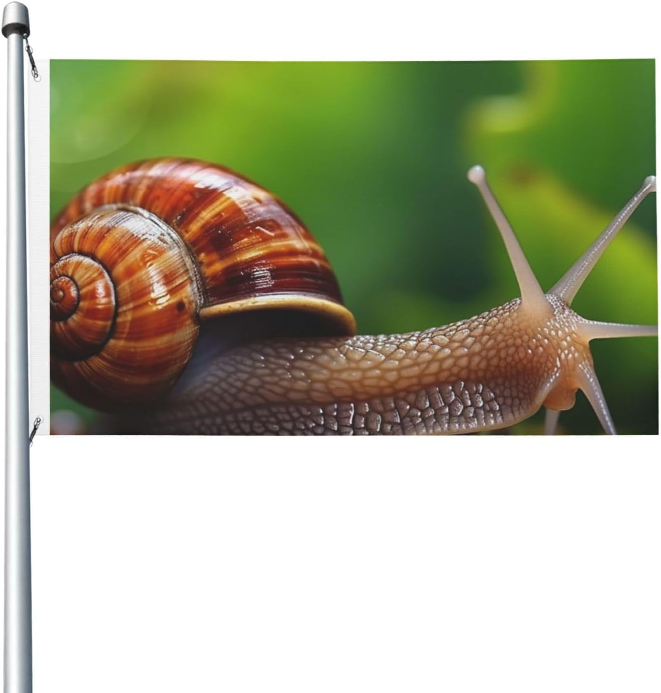 Wildlife Animal Snail Flag 2x3 ft Flags for Outside Funny Banner Garden ...