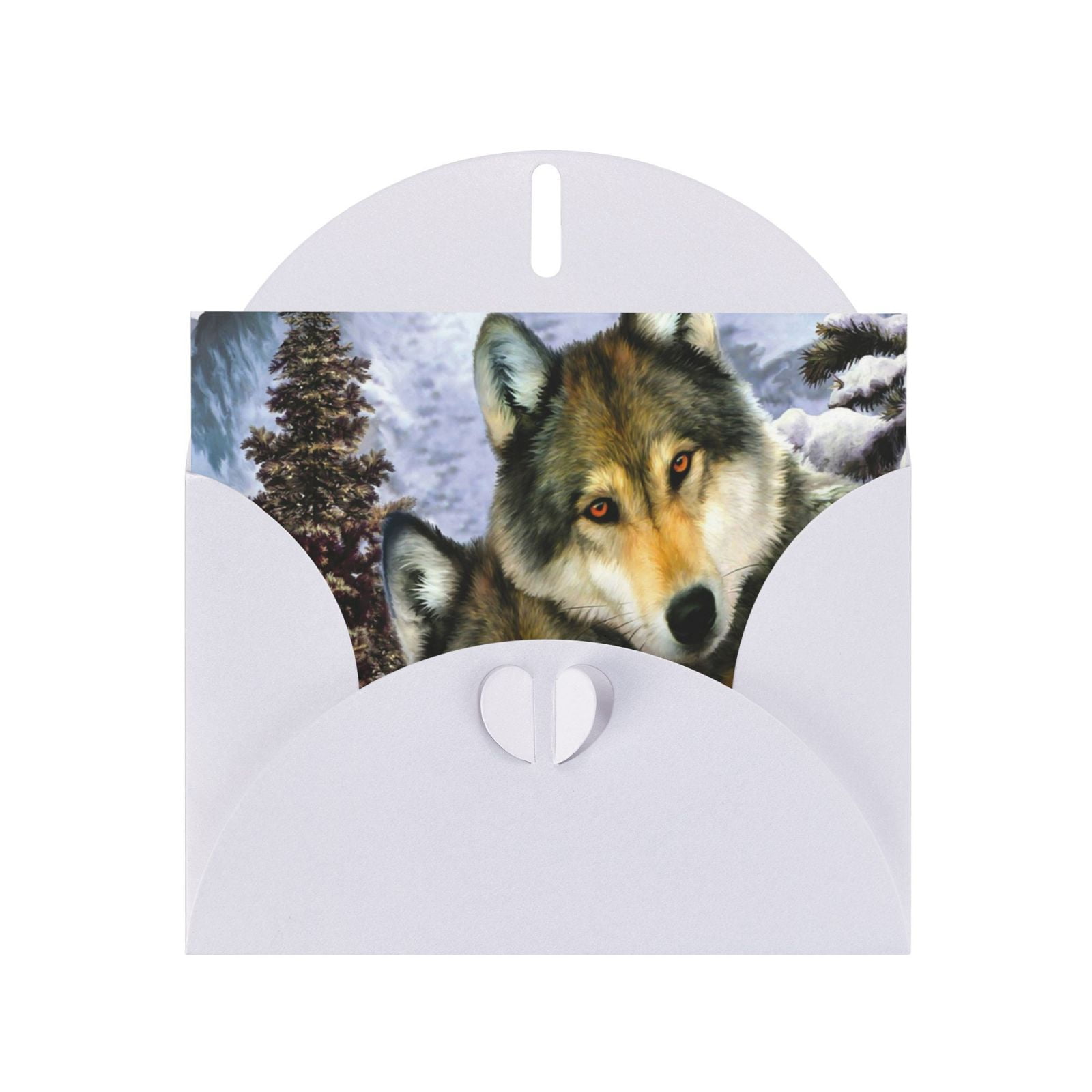 Wildlife Animal Wolf Birthday Cards Blank Cards Greeting Card With ...