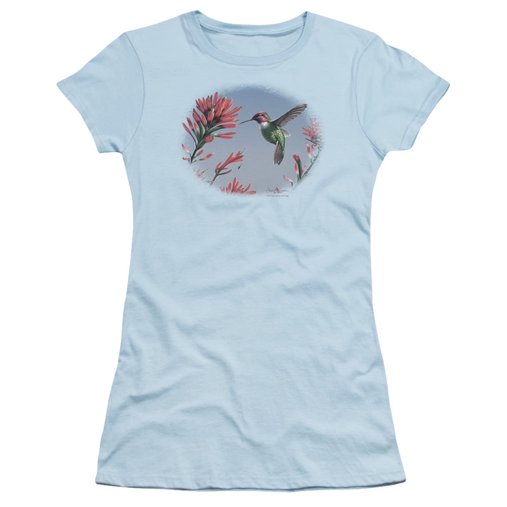 Wildlife Annas Hummingbird S/S Junior Women's T-Shirt Sheer Light Blue ...