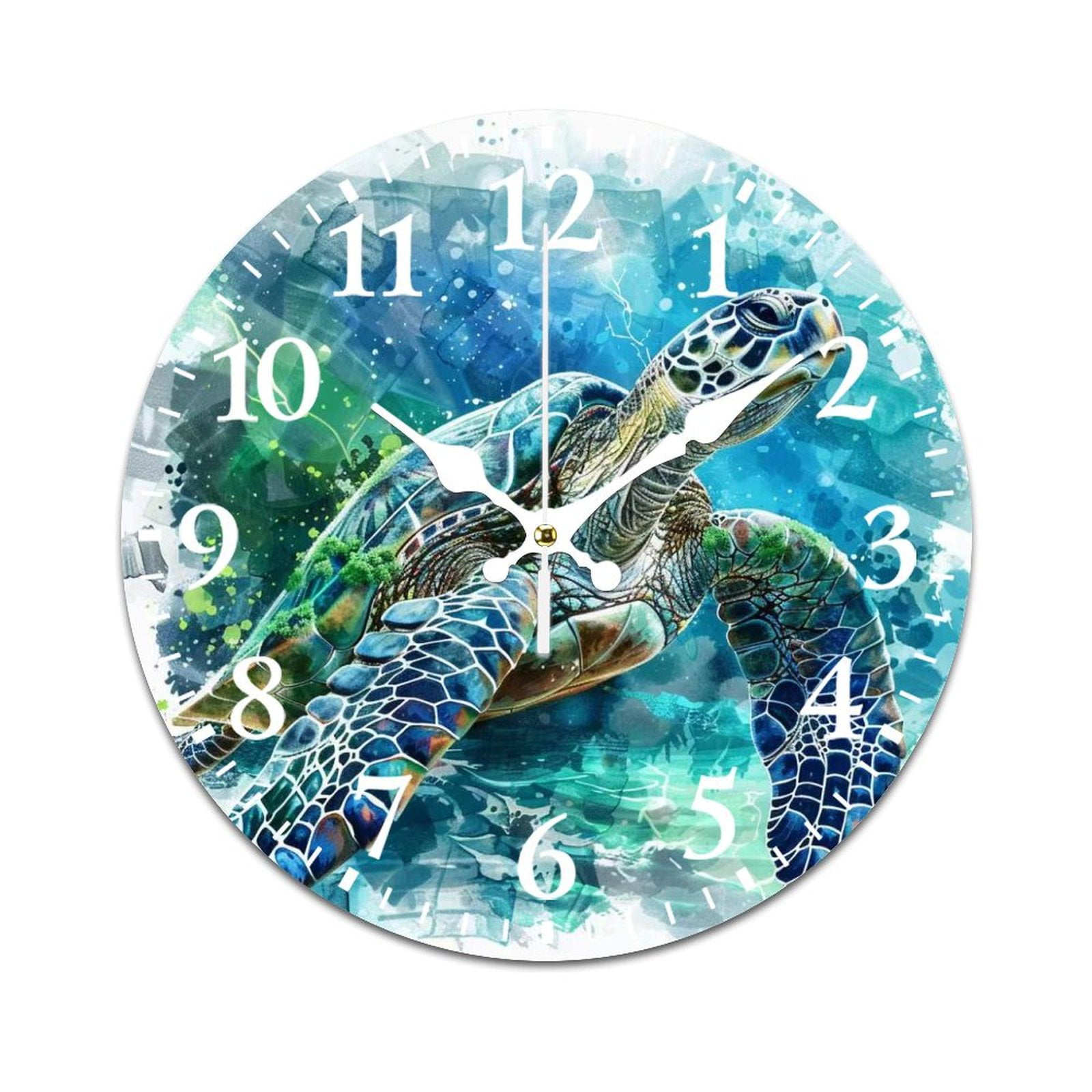 Wildlife Art Turtle Wall Clock Modern Design Clocks Wall Hanging Home ...