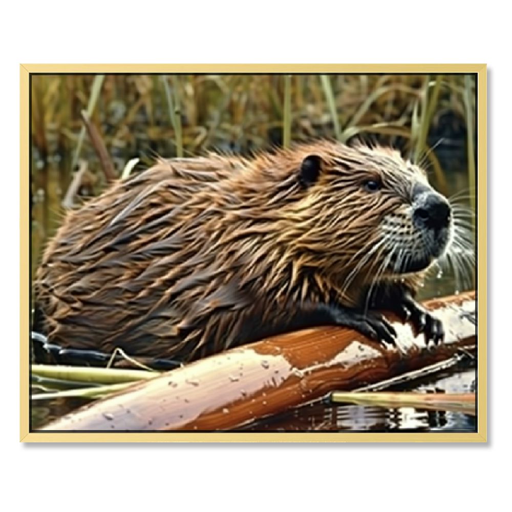 Wildlife Beaver mammals Sea Animal Nature Wall Decor Art Print Poster ...