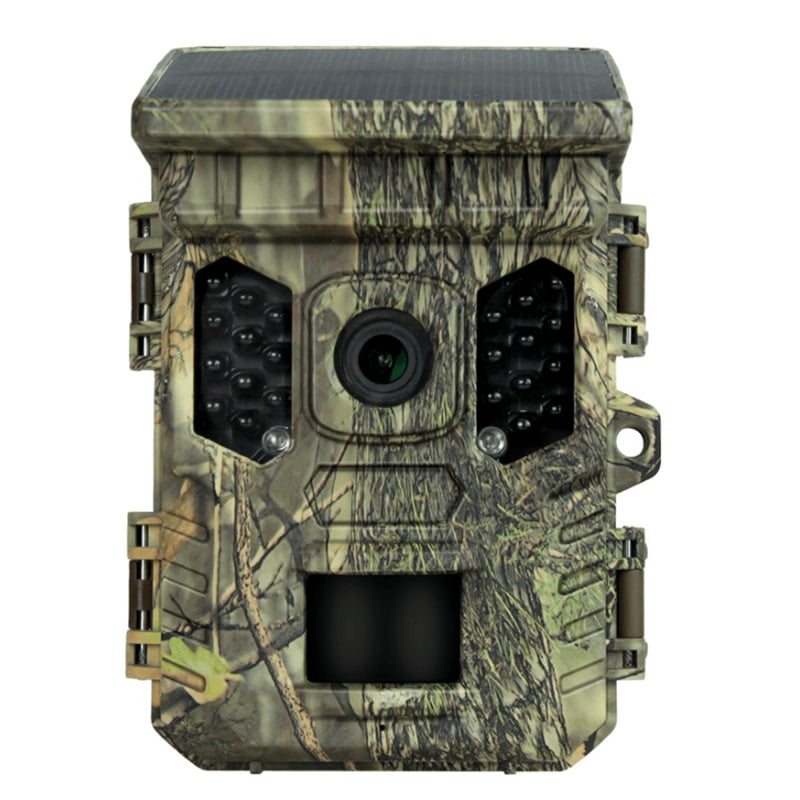 Wildlife Camera Solar Energy Trail Cam 4K with 1080P Night Vision ...