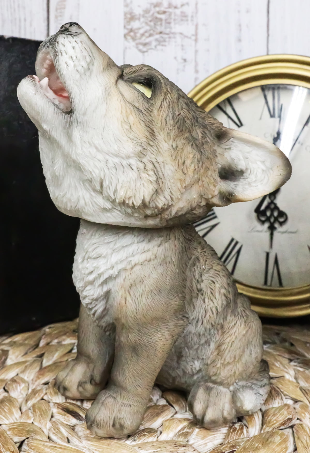 Wildlife Cries of The Night Moon Dance Howling Gray Wolf Pup Bobblehead ...