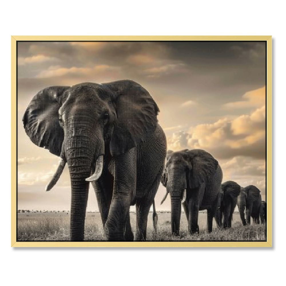 Wildlife Elephant Poster Decorative Painting Canvas Wall Posters for ...