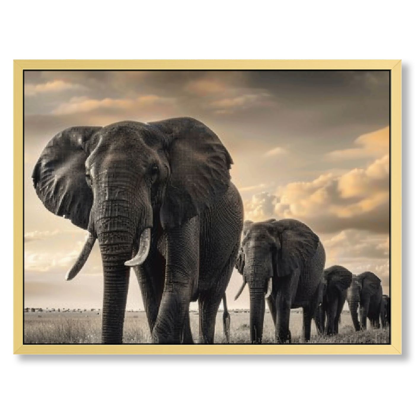 Wildlife Elephant Poster Decorative Painting Canvas Wall Posters for ...