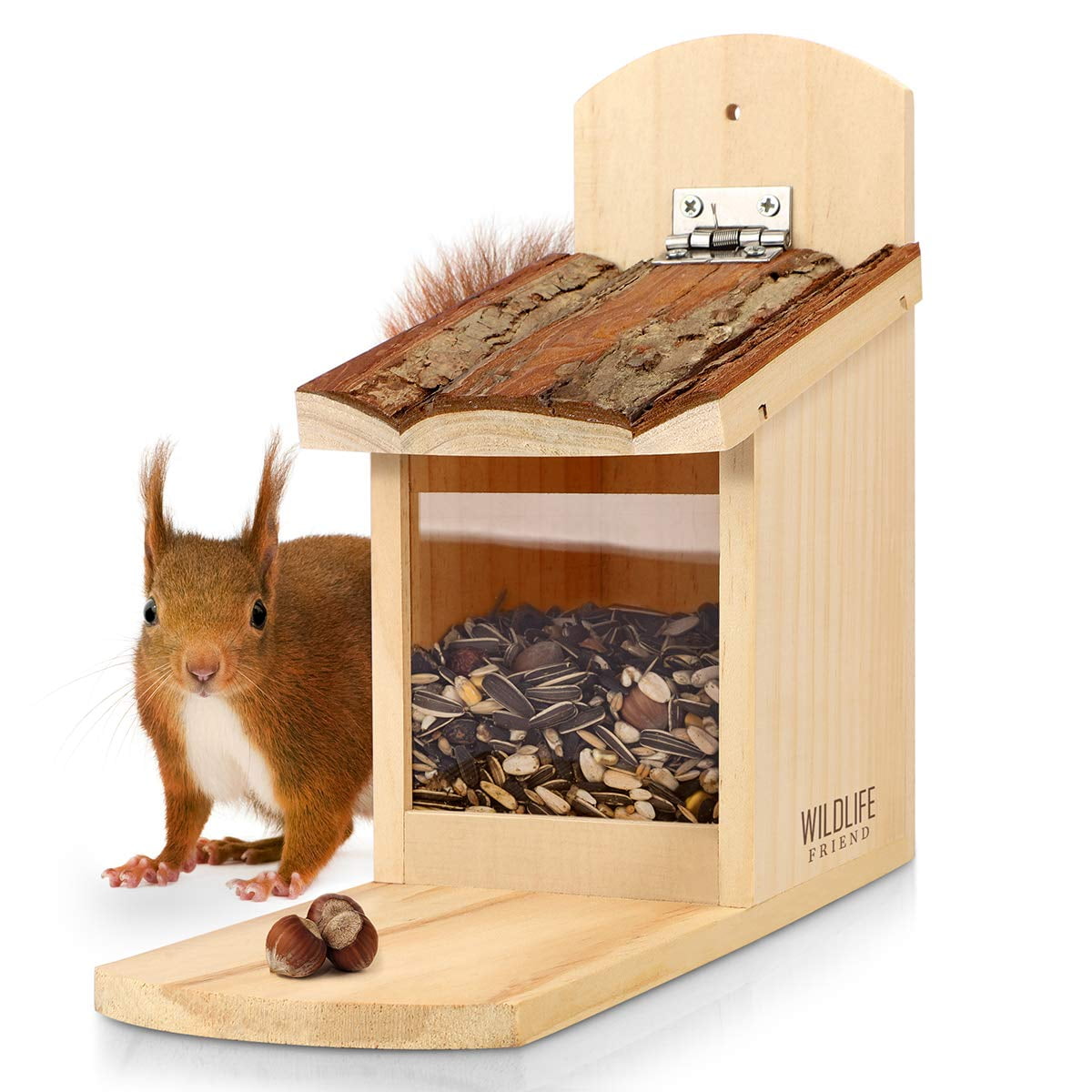 Wildlife Friend I Squirrel Base House Stable Made of Solid Wood with ...