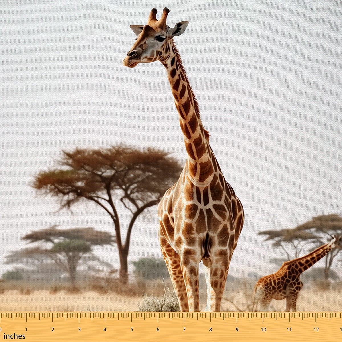 Wildlife Giraffe Fabric By The Yard, Safari Animal Indoor Outdoor ...