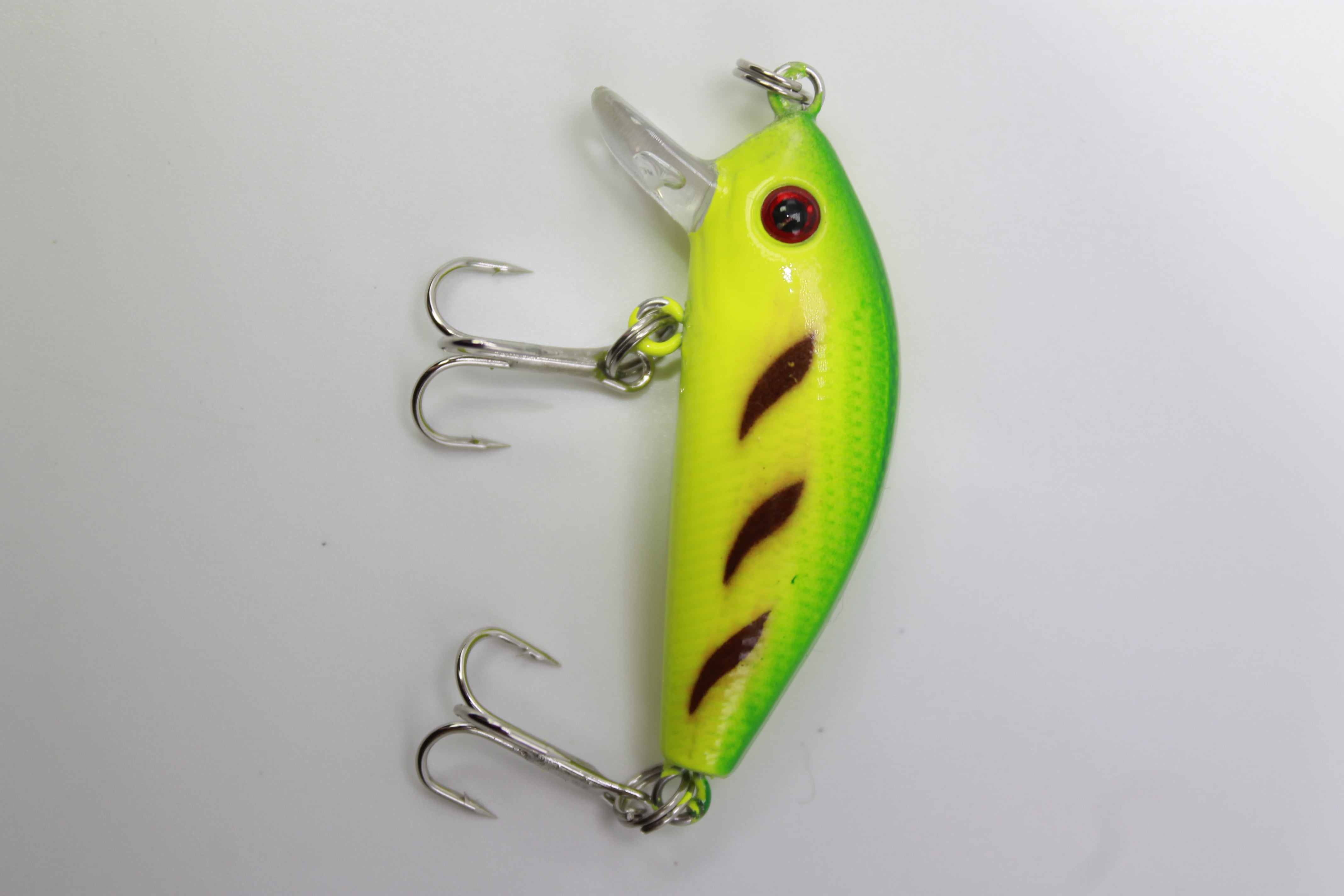 Wildlife Lures 2" inch Wobbler Hard Fishing Lure Bait (Red Eye Tiger ...