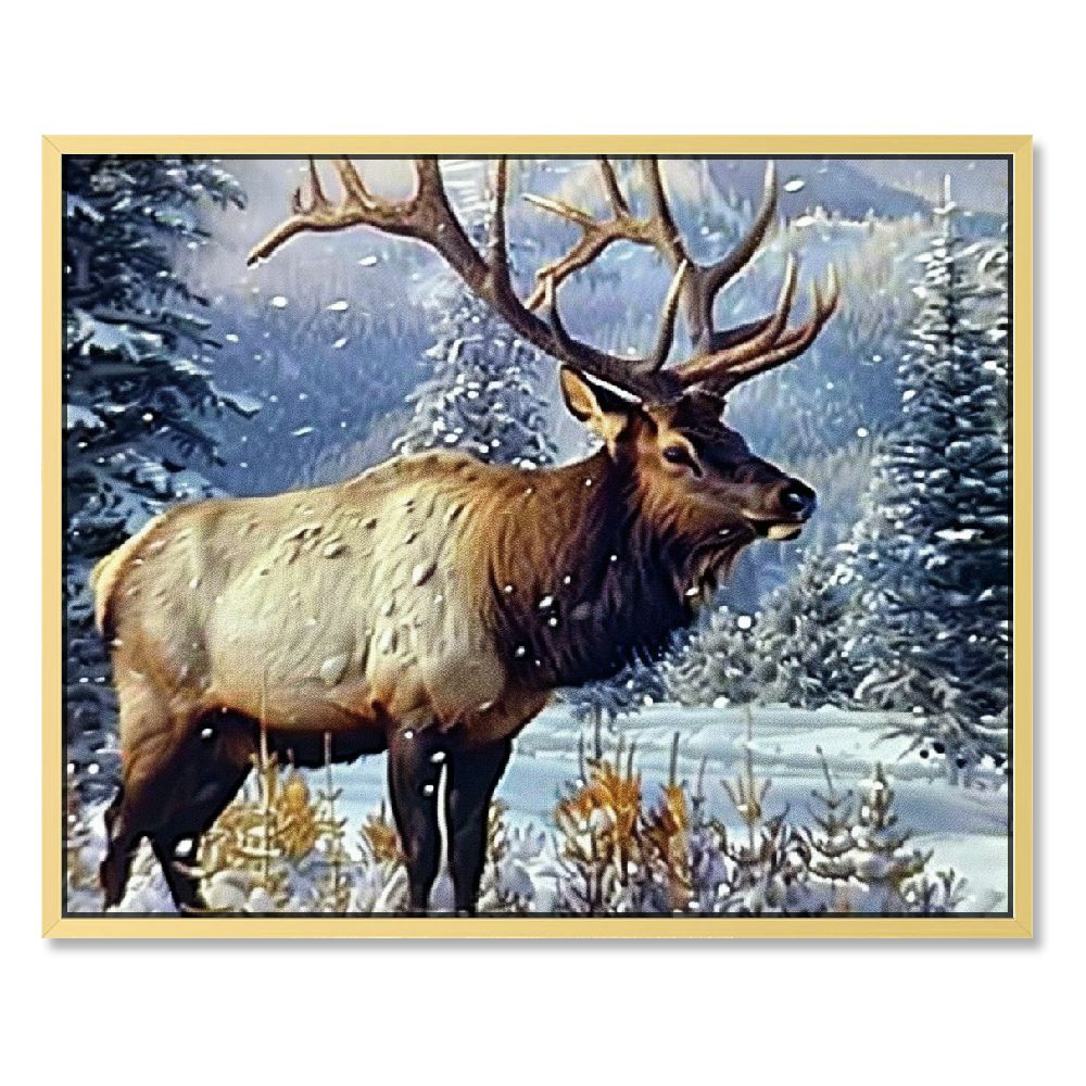 Wildlife Mountain Animal Big Picture Art Print - Walmart.com