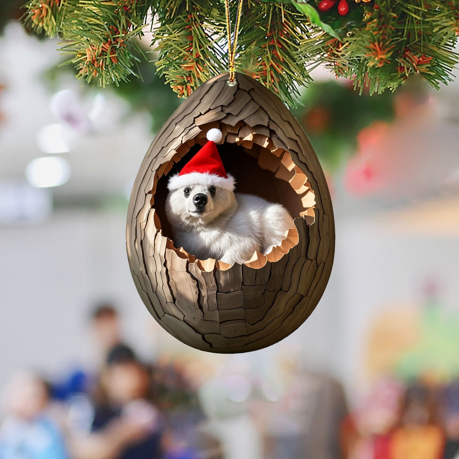 Wildlife Ornaments for Christmas Tree, Forest Animal Christmas Hanging ...