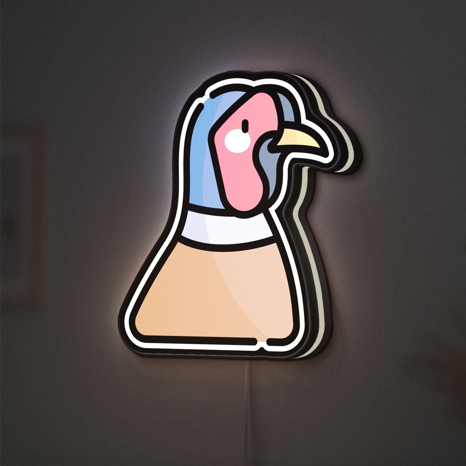 Wildlife Pheasant 3D Novelty Light Box, Nature Bird Light Featuring ...