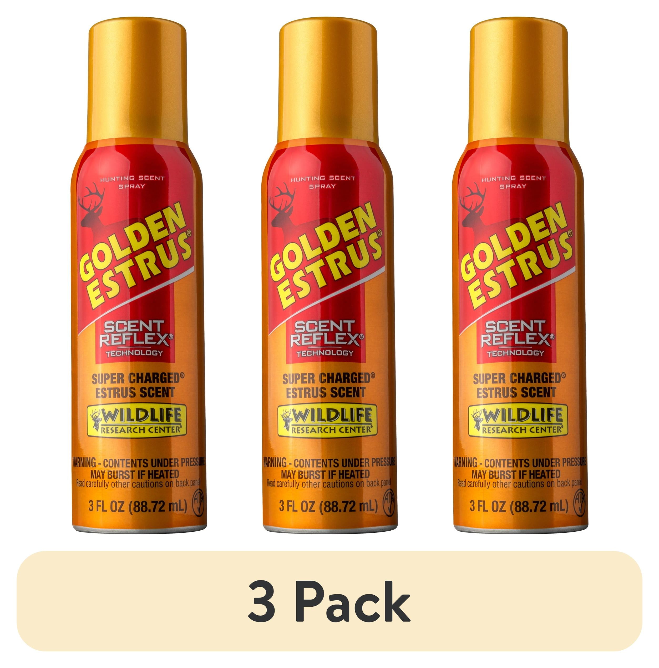 (3 pack) Wildlife Research Center, Golden Estrus 3 oz Spray Doe Estrous ...