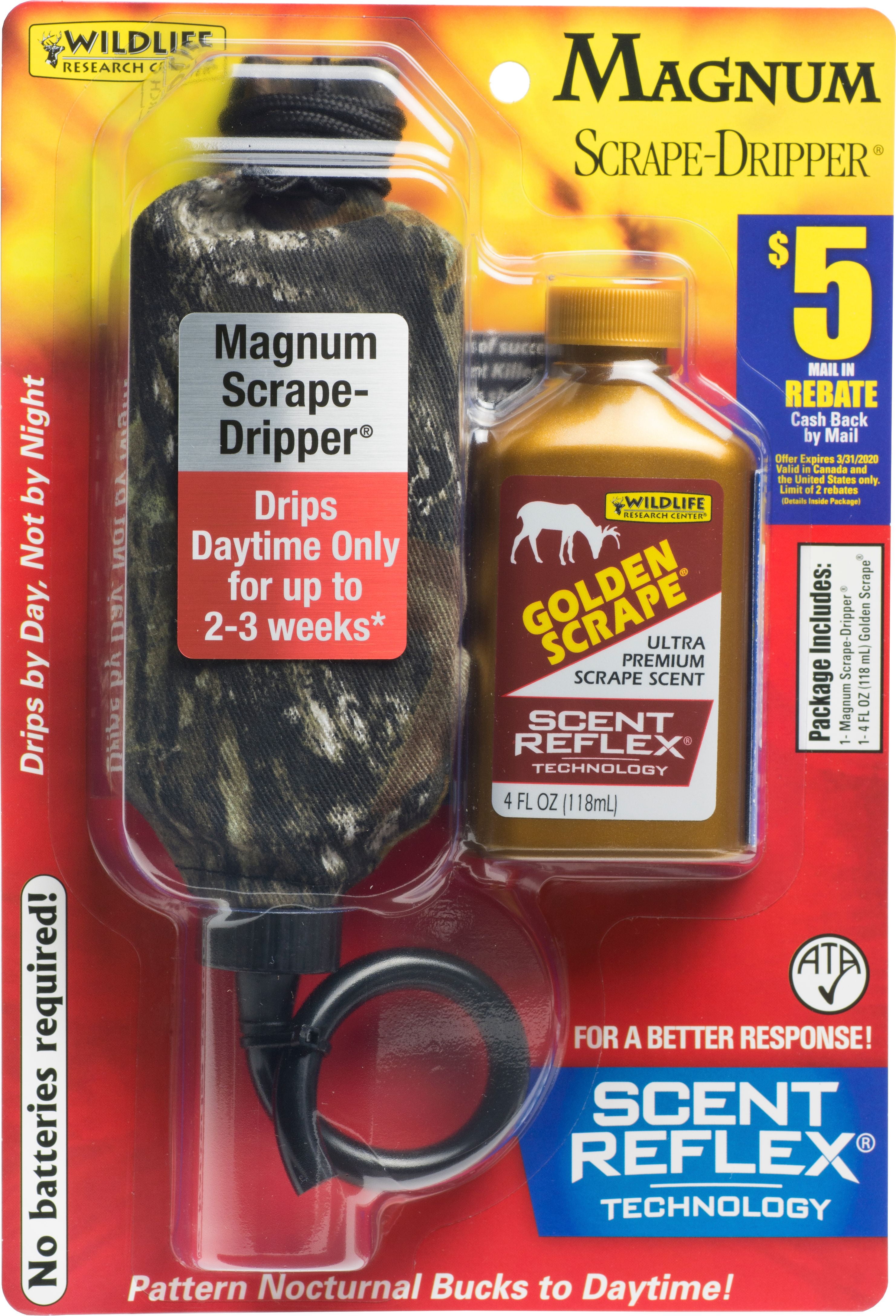 Wildlife Research Center, Magnum Scrape Dripper Combo, 4 fl oz Hunting ...